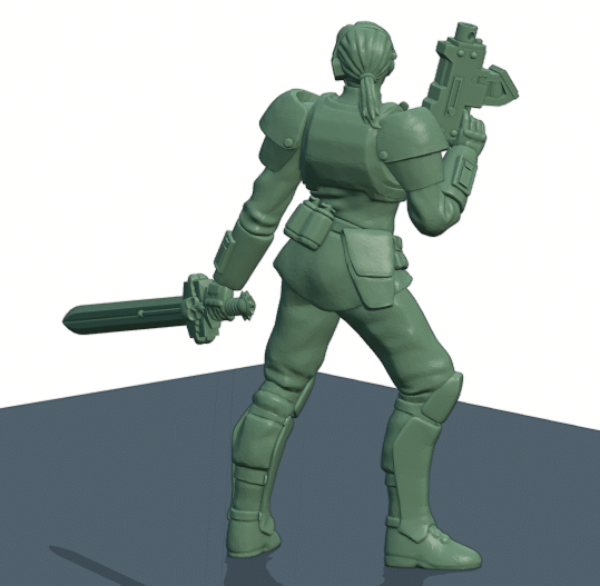 STL file Lieutenant Guard Girl 💂・3D printable model to download・Cults