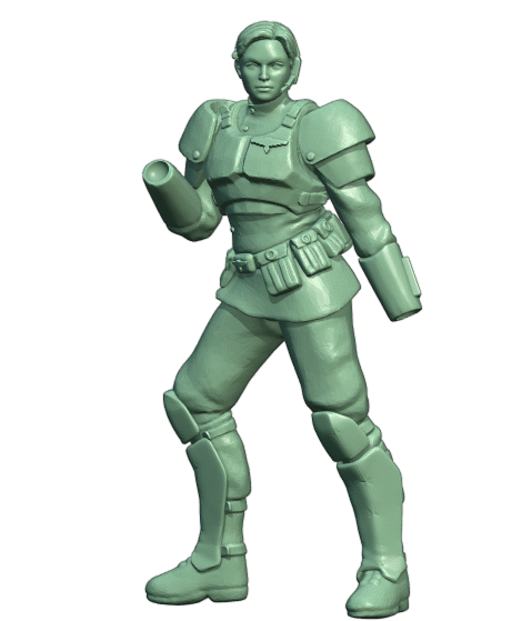 STL file Lieutenant Guard Girl 💂・3D printable model to download・Cults