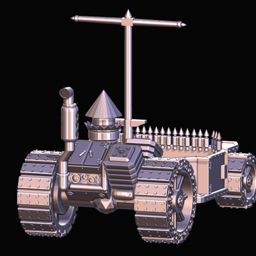 Download STL file Space Ork Battlewagon • 3D print model ・ Cults