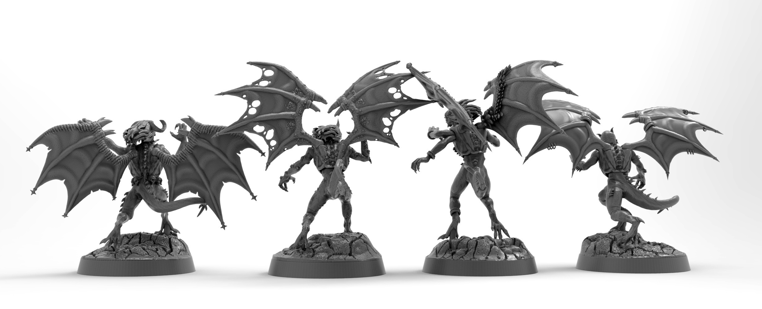 STL file Harpagos Fury Demon Multi part model builder 👷・3D printer ...