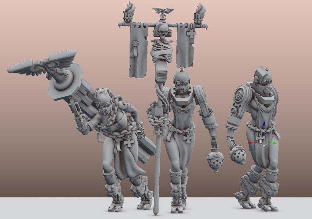 Free STL file ByteMe Servitors (Happy 500 followers)・3D print model to ...