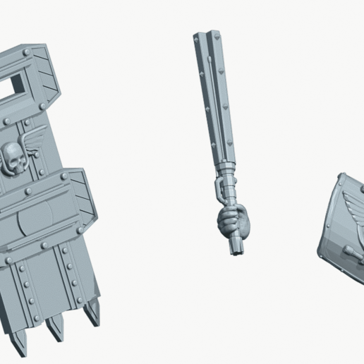 Download STL file Sci Fi Ogre Weapon Set • 3D print design ・ Cults