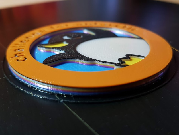 Free STL file Yorimoi Challenge Coin・3D print model to download・Cults