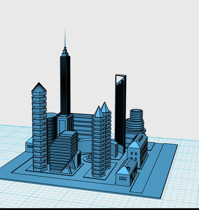 STL file regular city・3D print object to download・Cults
