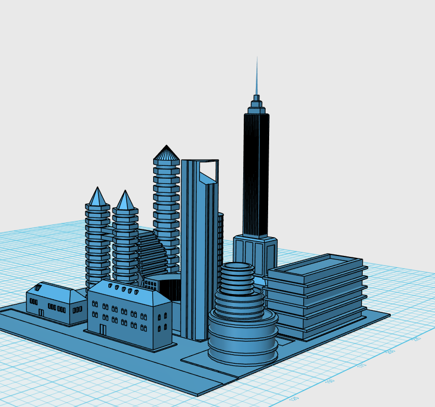 STL file regular city・3D print object to download・Cults