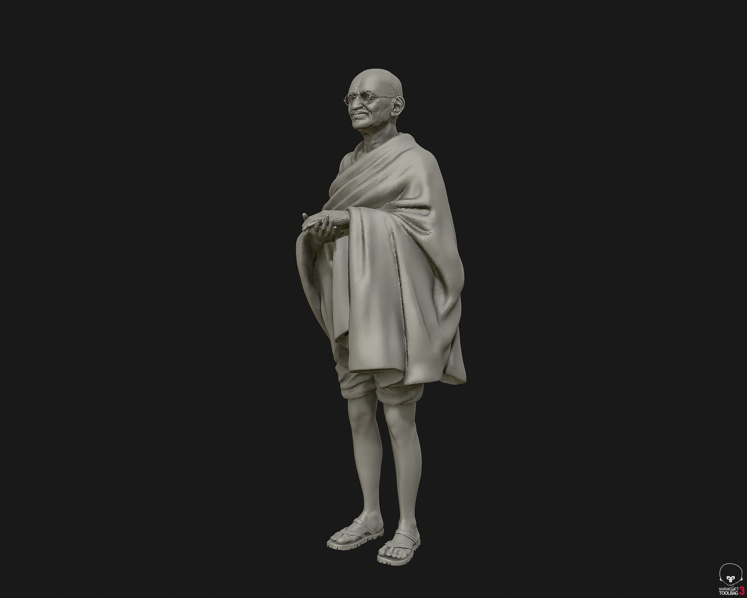 Файл STL Mahatma Gandhi 3D printable model・Дизайн для загрузки и 3D ...