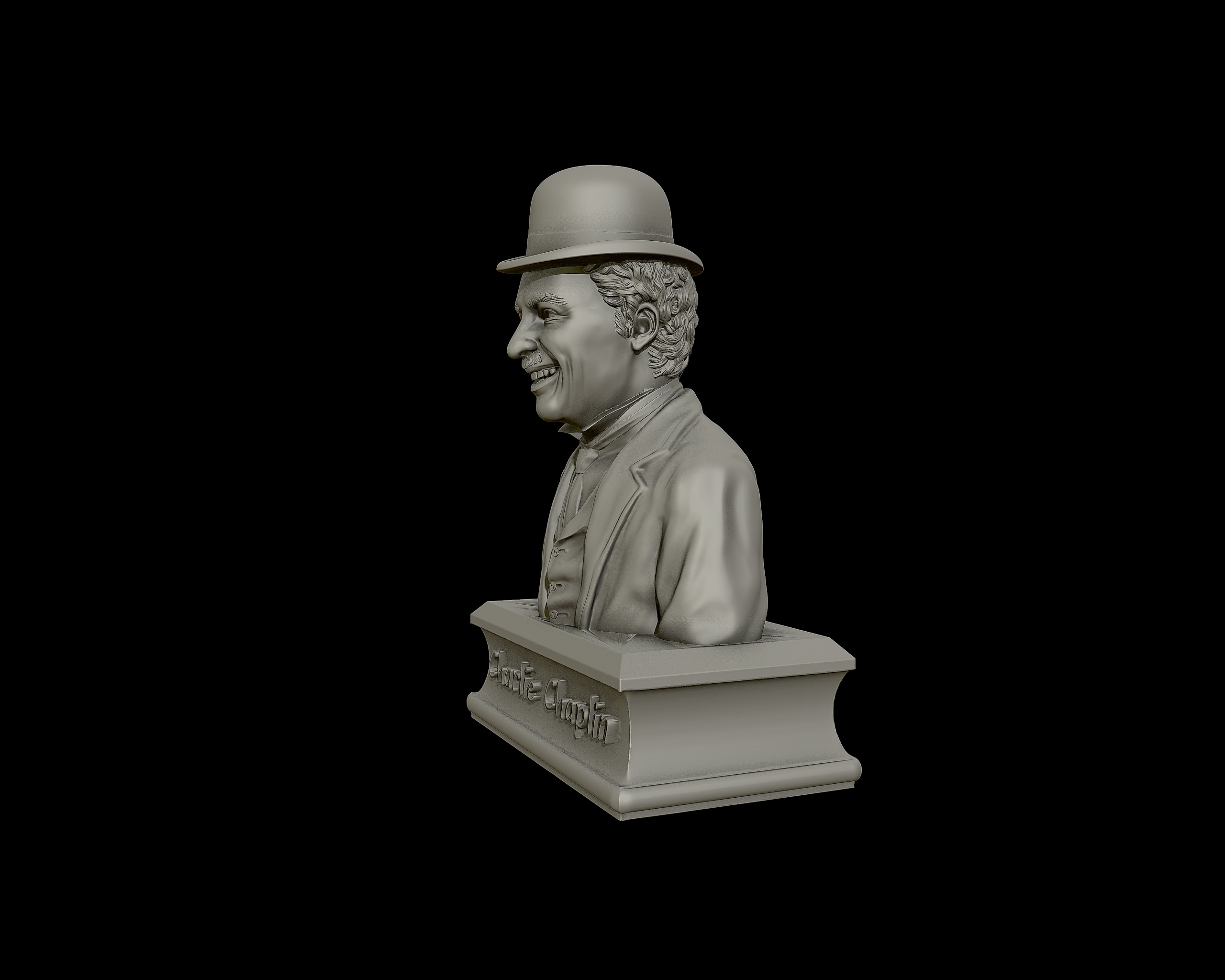 Файл STL Charlie Chaplin 3D print model・Модель для загрузки и 3D печати ...