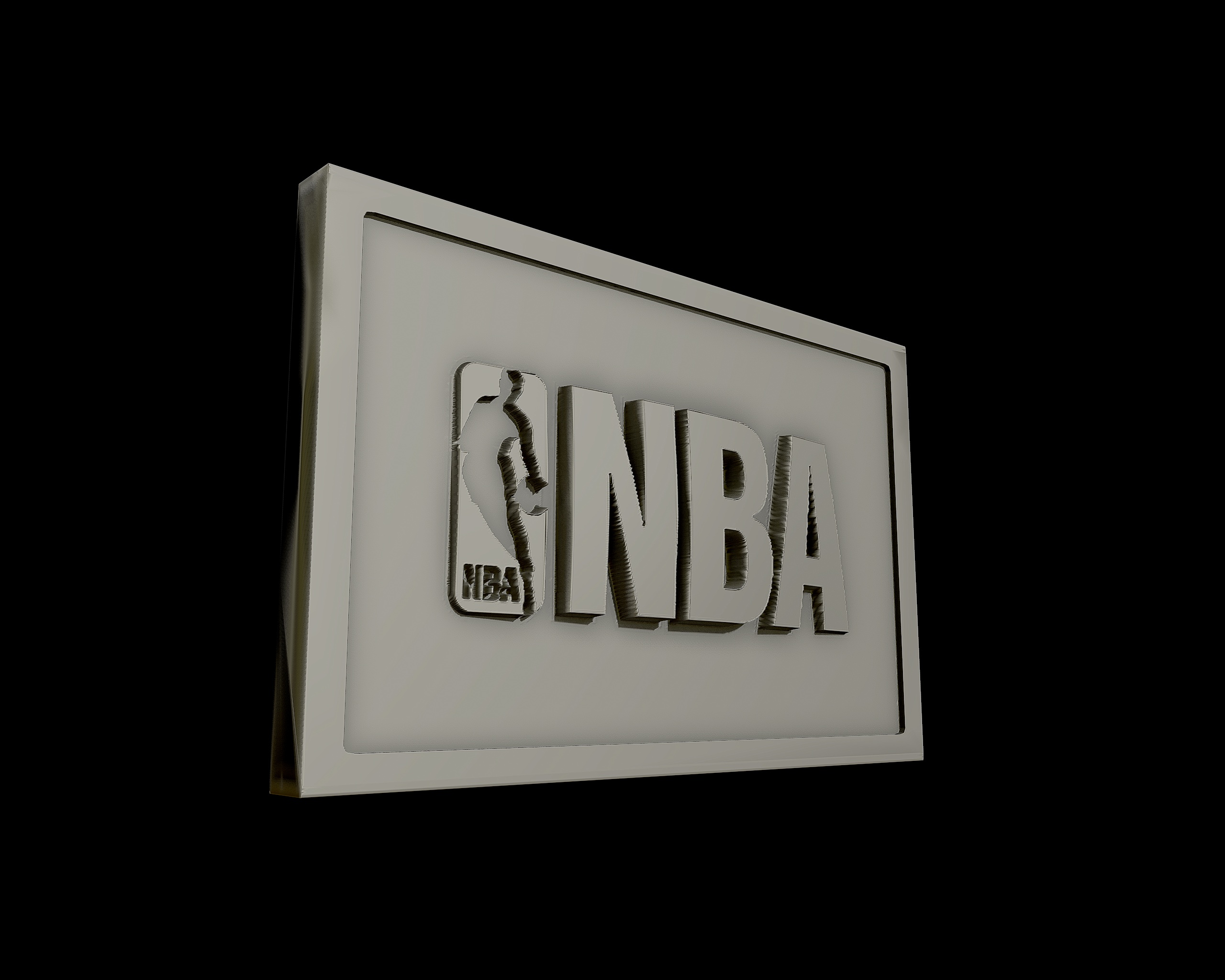 STL file NBA logo relief 3D print model・3D printing design to download ...