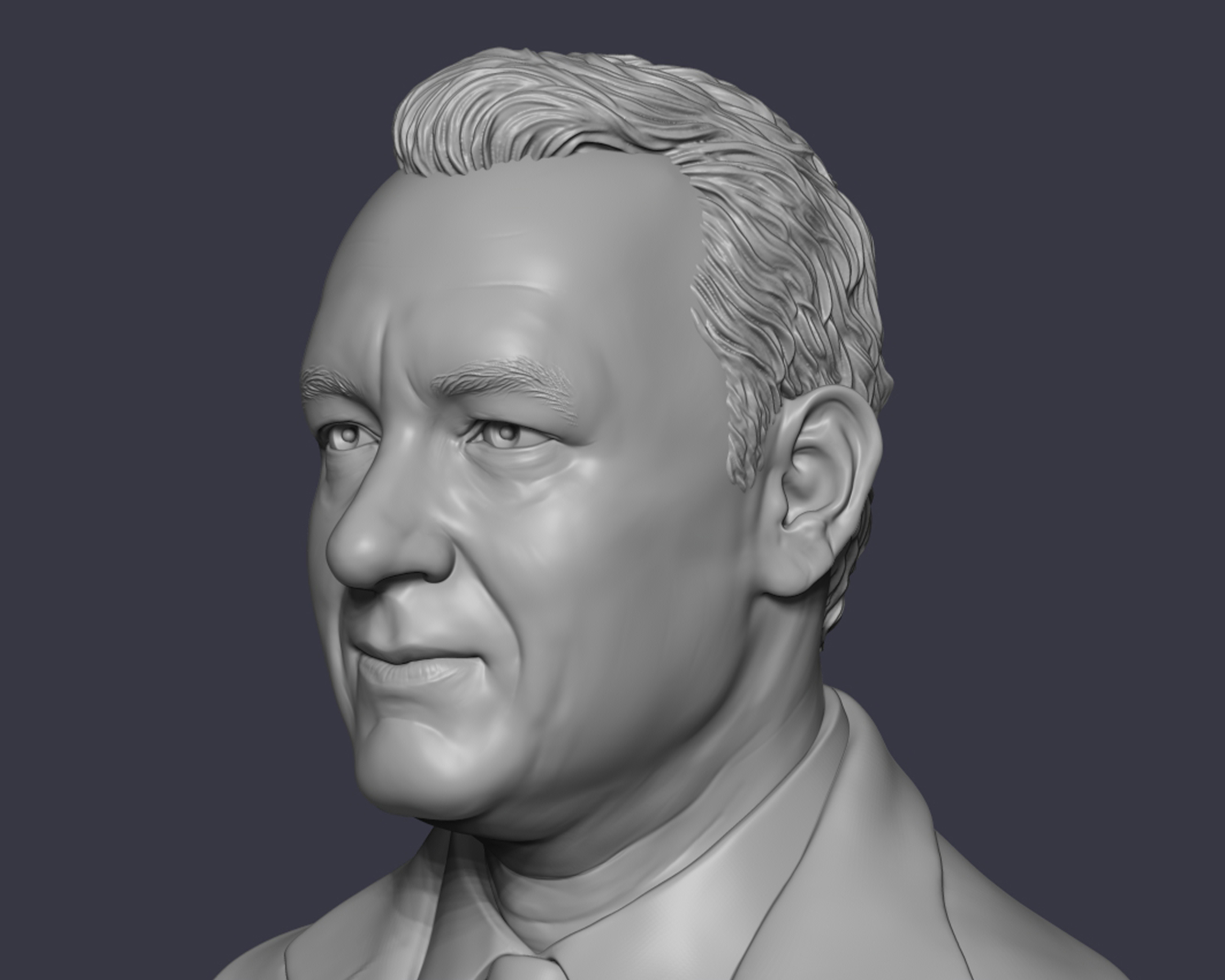 Файл STL Tom Hanks 3D print model 🗿・Дизайн 3D-печати для загрузки3D・Cults
