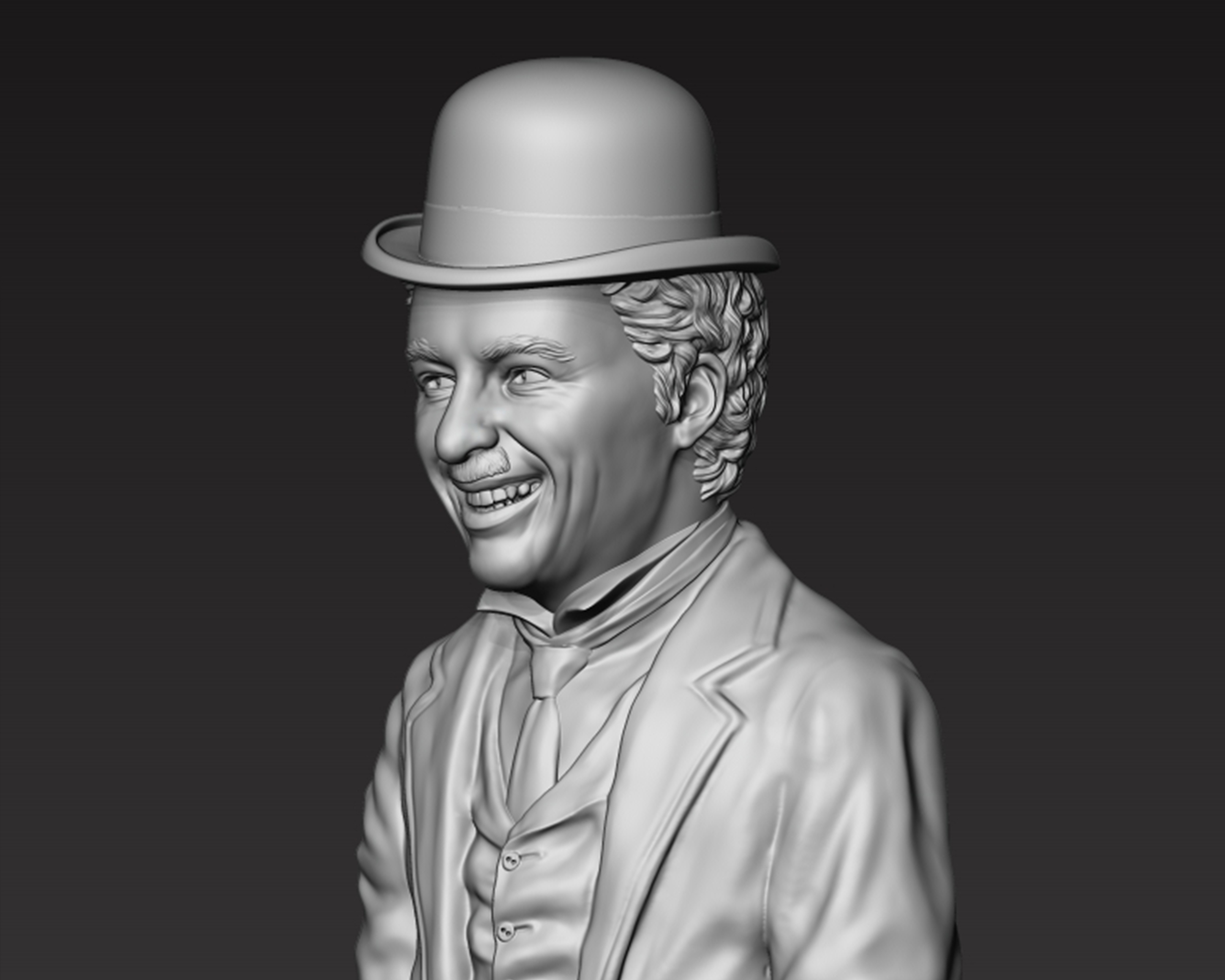 Файл STL Charlie Chaplin 3D print model・Модель для загрузки и 3D печати ...