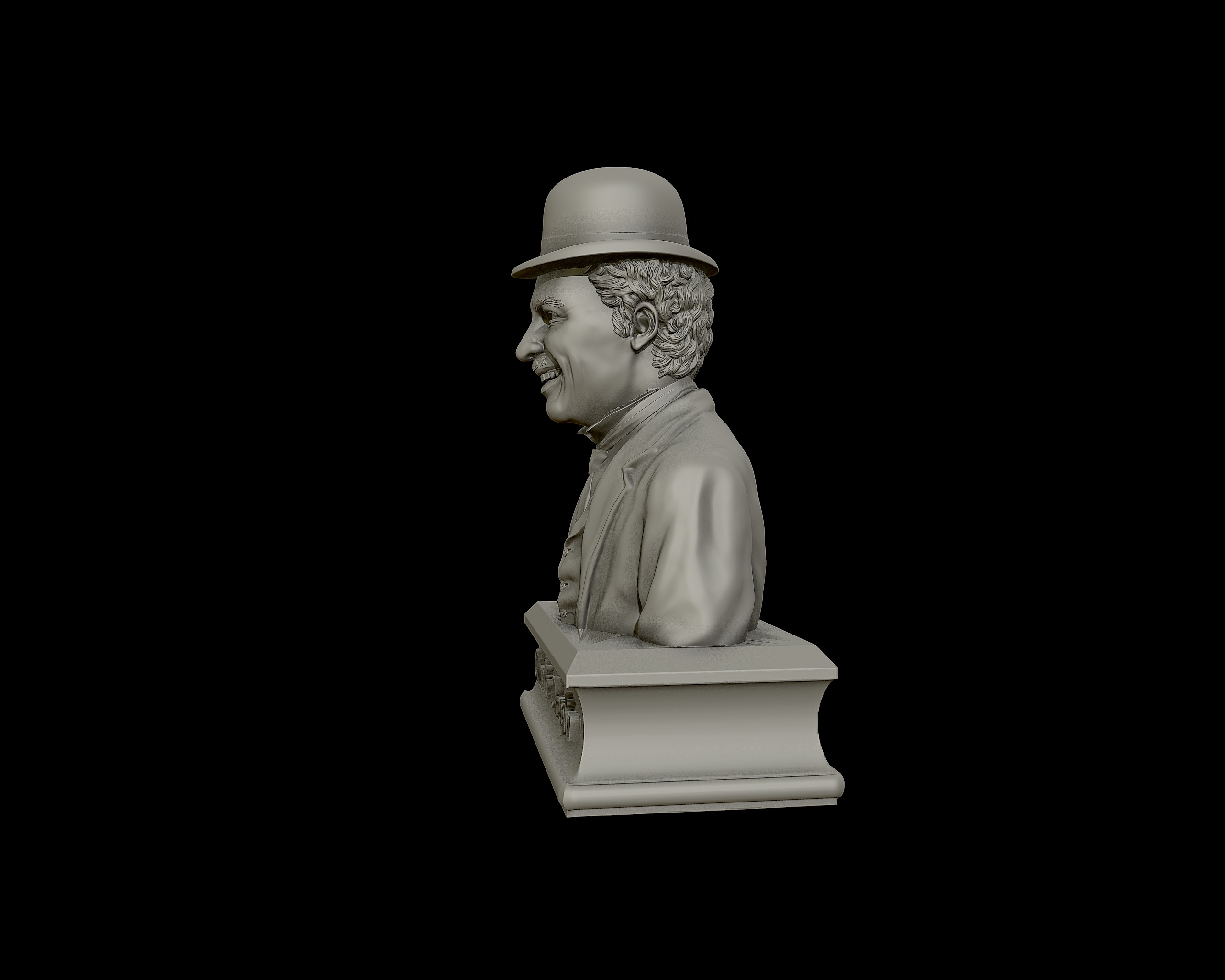 Файл STL Charlie Chaplin 3D print model・Модель для загрузки и 3D печати ...