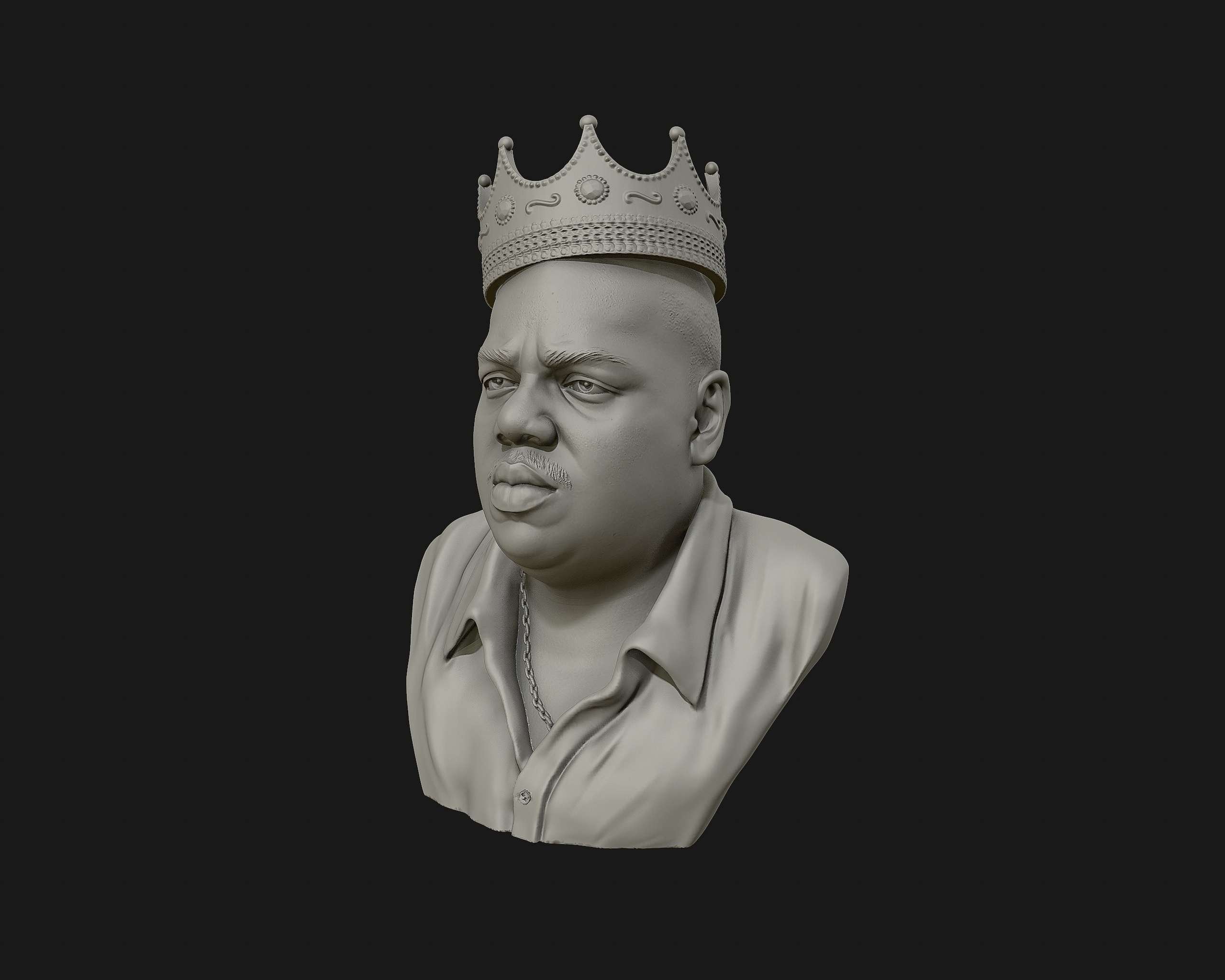 STL file The Notorious BIG 3D model 3D print model 👤・3D printable model ...