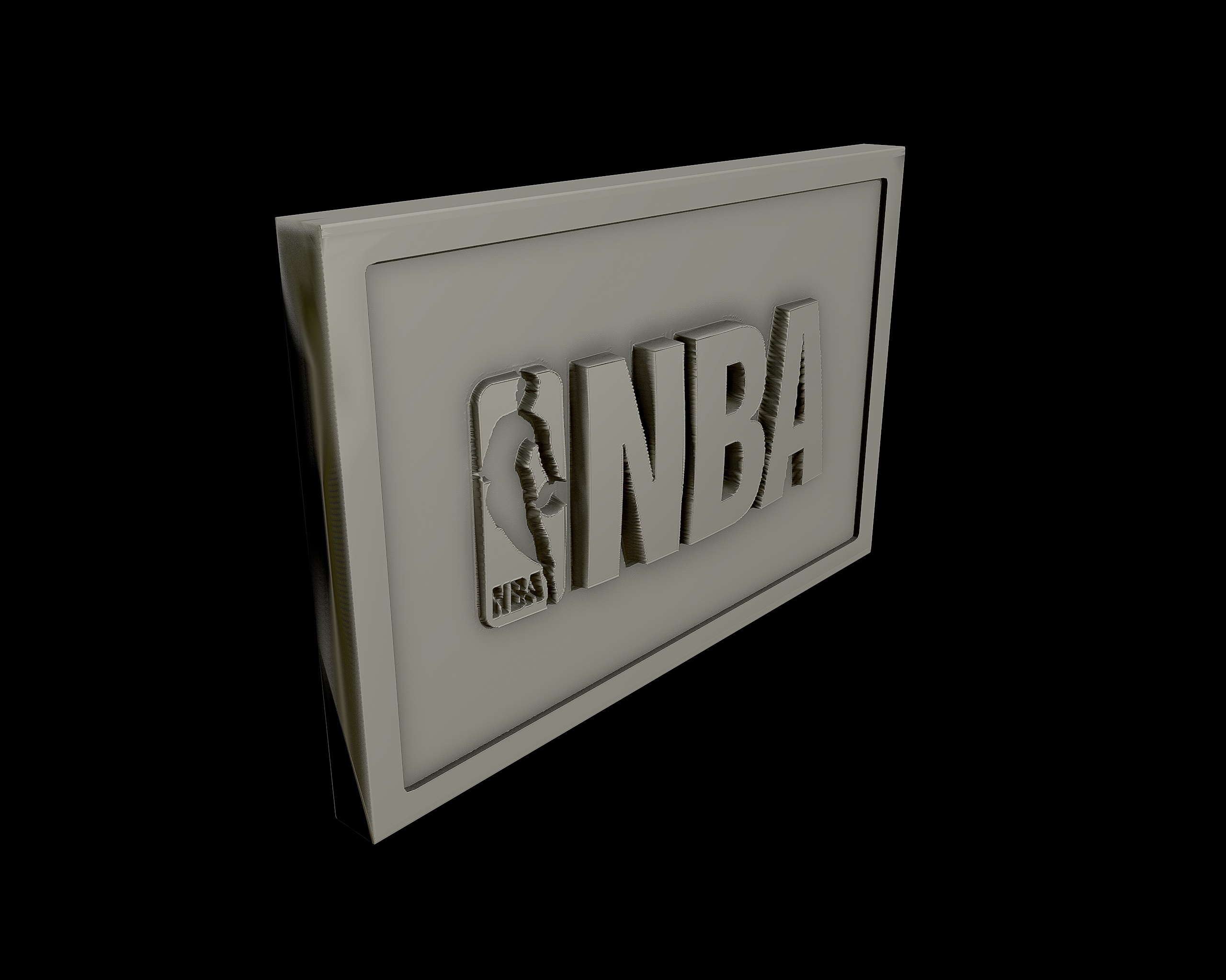 STL file NBA logo relief 3D print model・3D printing design to download ...