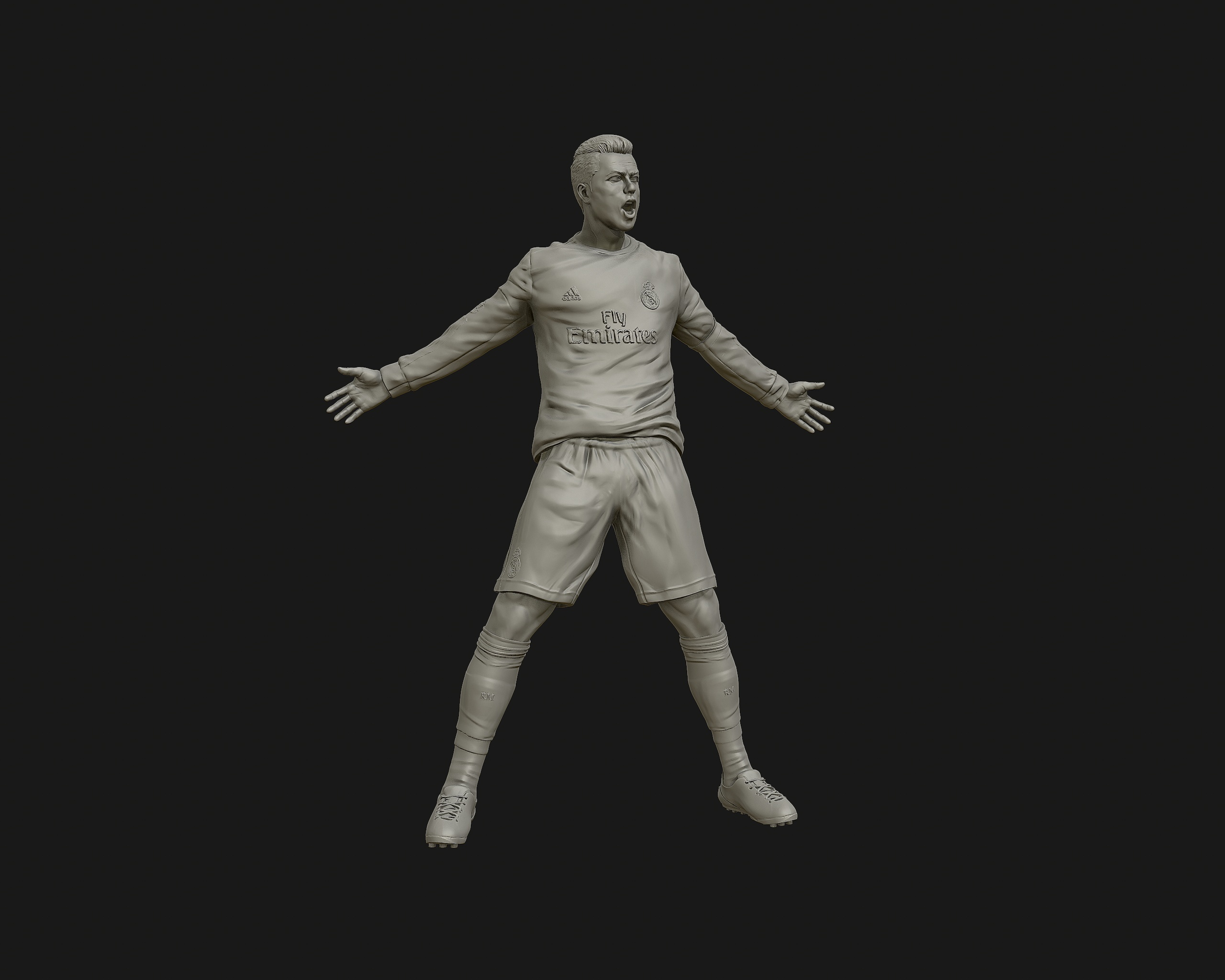 Fichier STL Cristiano Ronaldo Célébration sculpture 3D・Plan pour ...