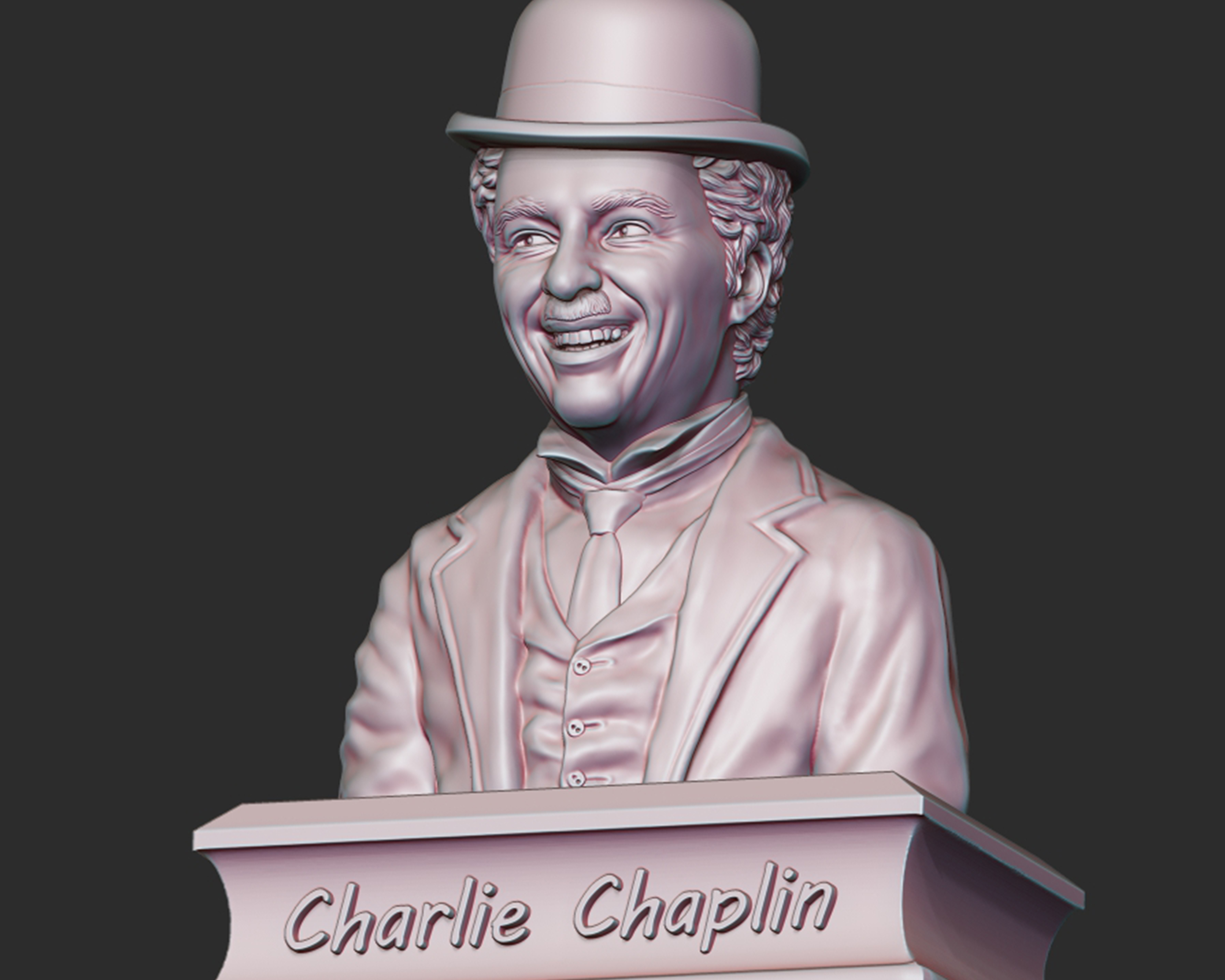 Файл STL Charlie Chaplin 3D print model・Модель для загрузки и 3D печати ...