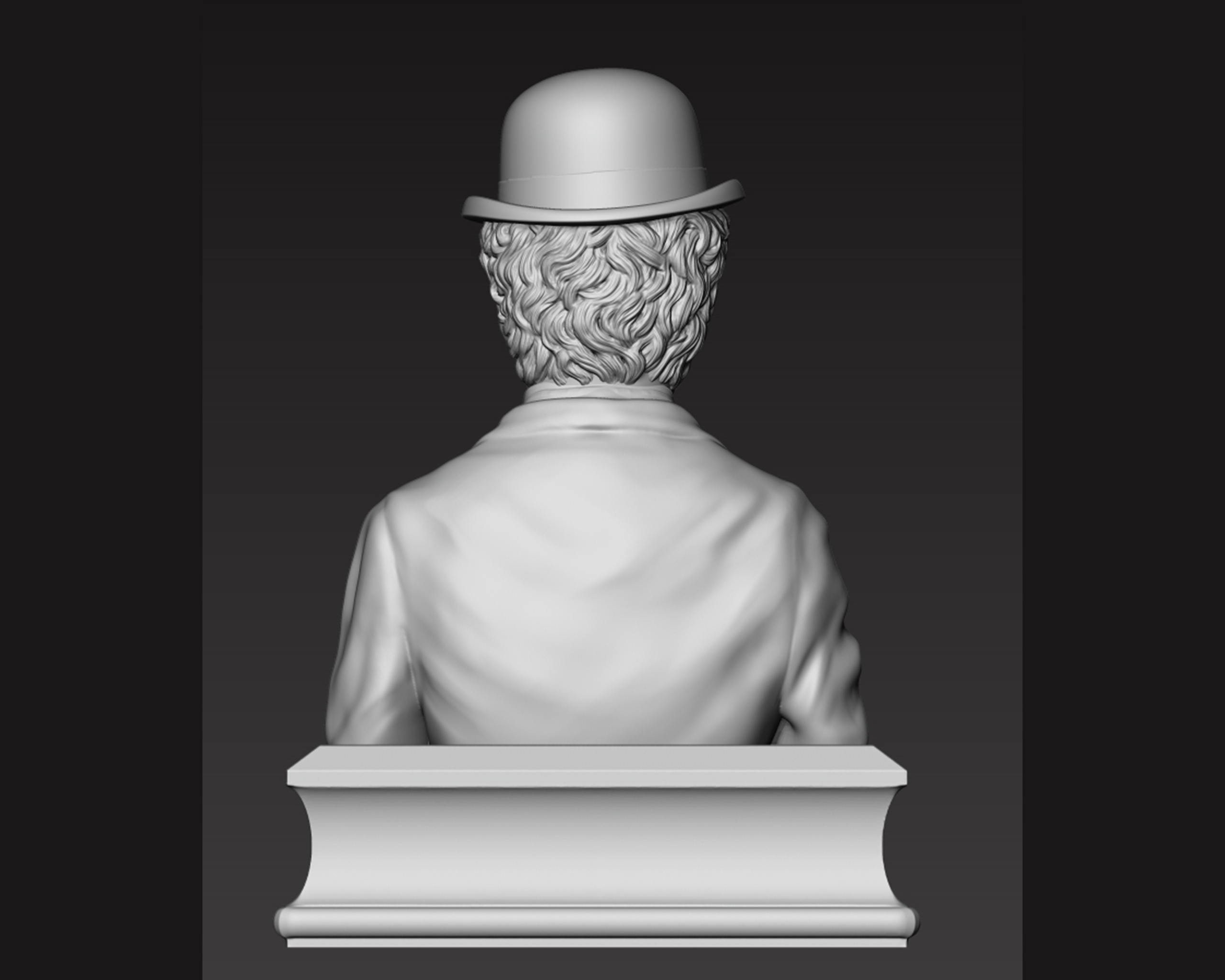 Файл STL Charlie Chaplin 3D print model・Модель для загрузки и 3D печати ...