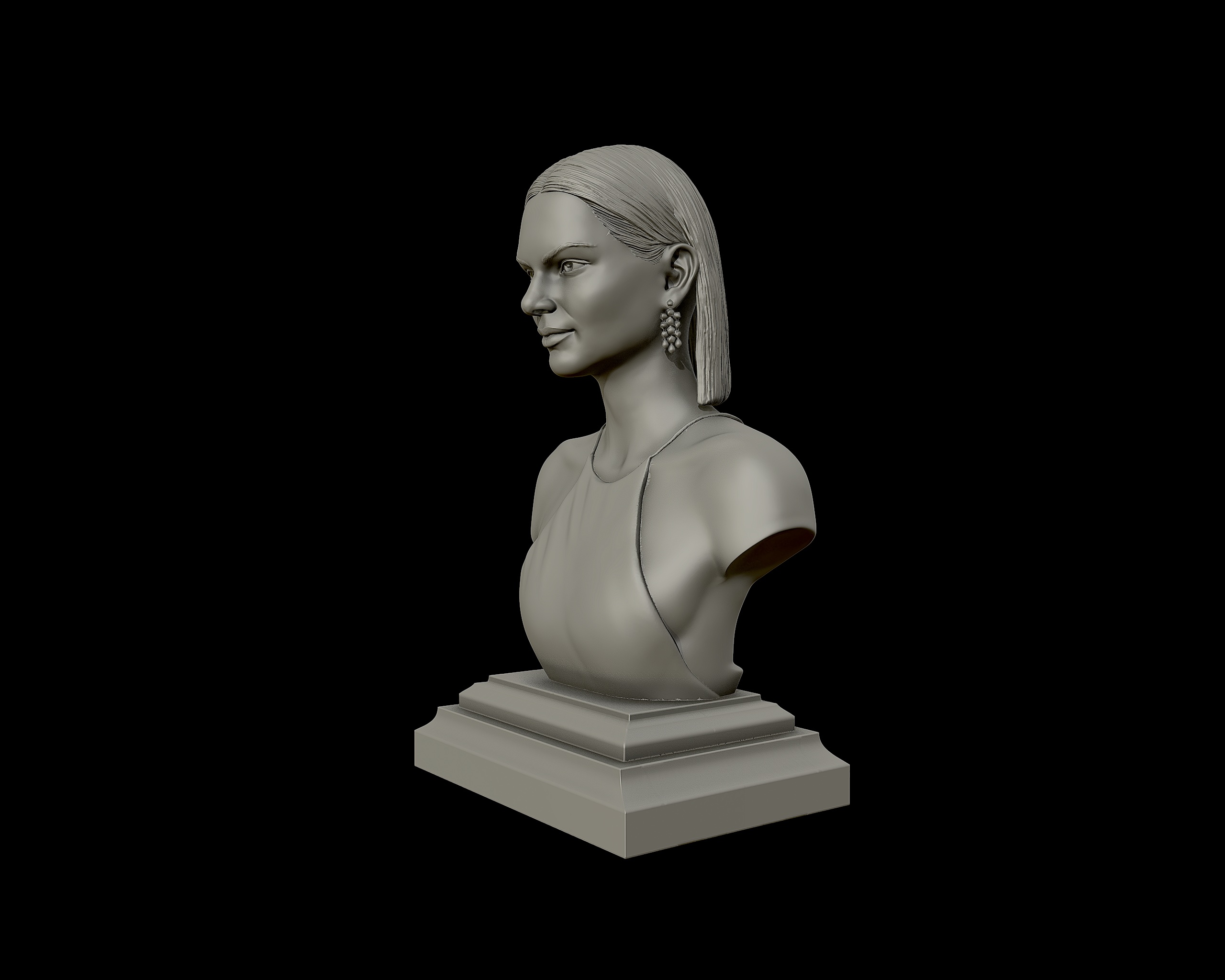 Файл STL Kendall Jenner 3D print model 🎨・Шаблон для 3D-печати для ...