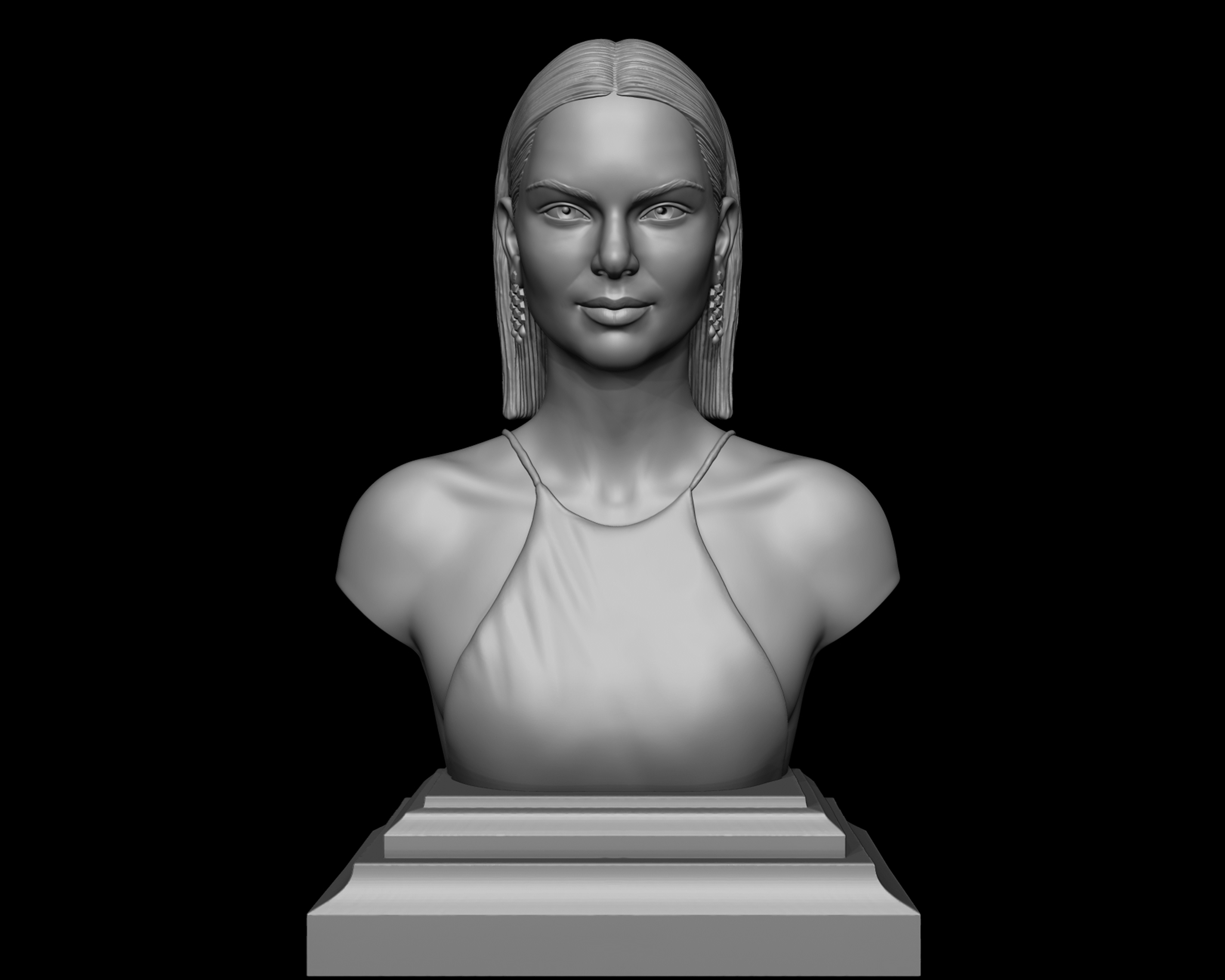 Файл STL Kendall Jenner 3D print model 🎨・Шаблон для 3D-печати для ...