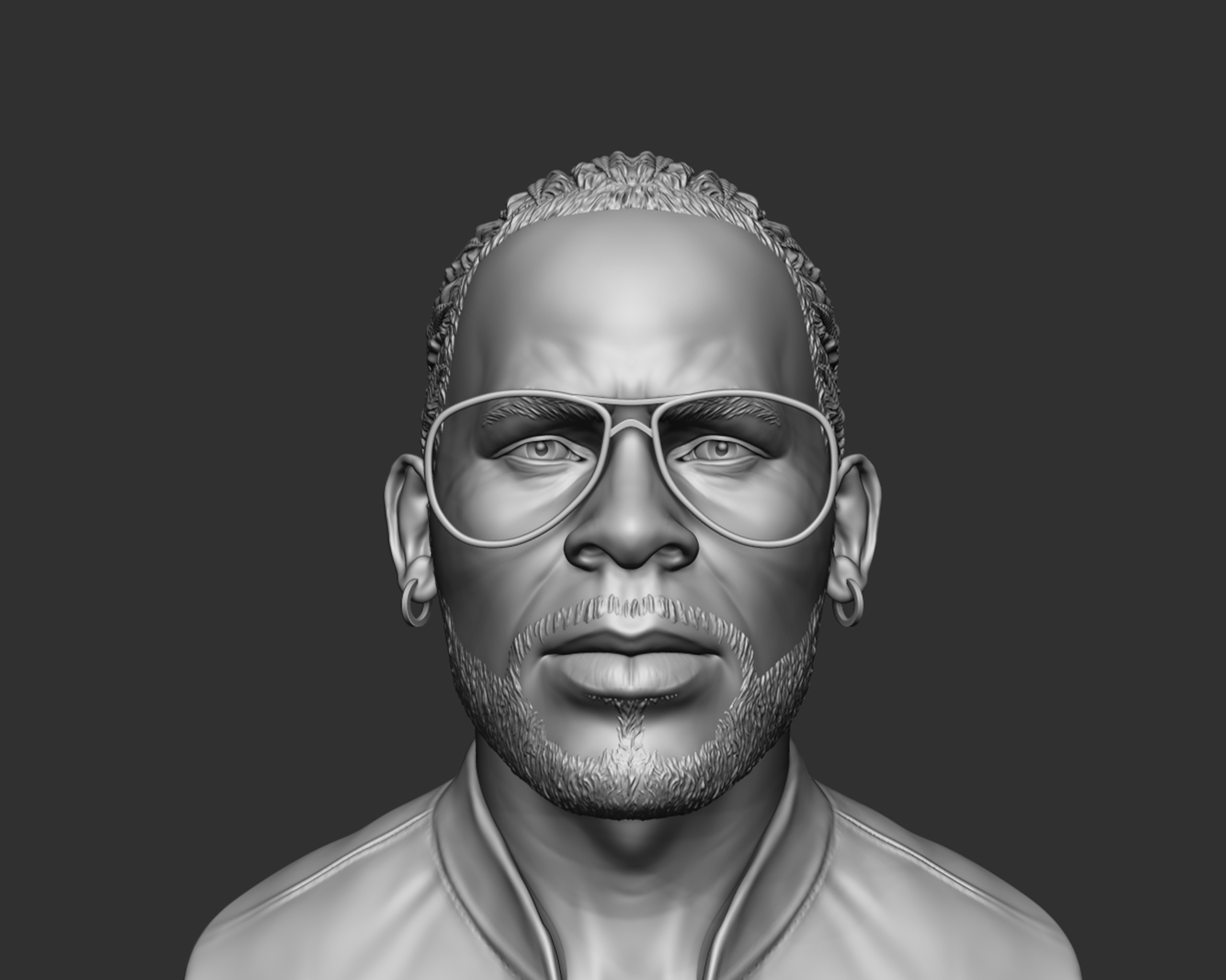 STL file R Kelly portrait sculpture 🗿・Model to download and 3D print・Cults