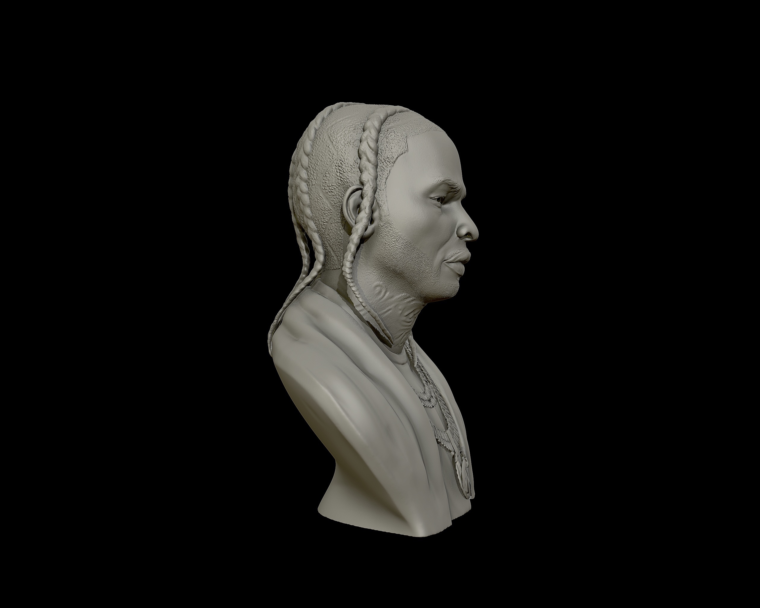 Файл STL POP SMOKE 3D model portrait sculpture 🚬・Модель для загрузки и ...