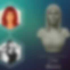 Download OBJ file Cher portrait sculpture ready to 3D print 3D print ...