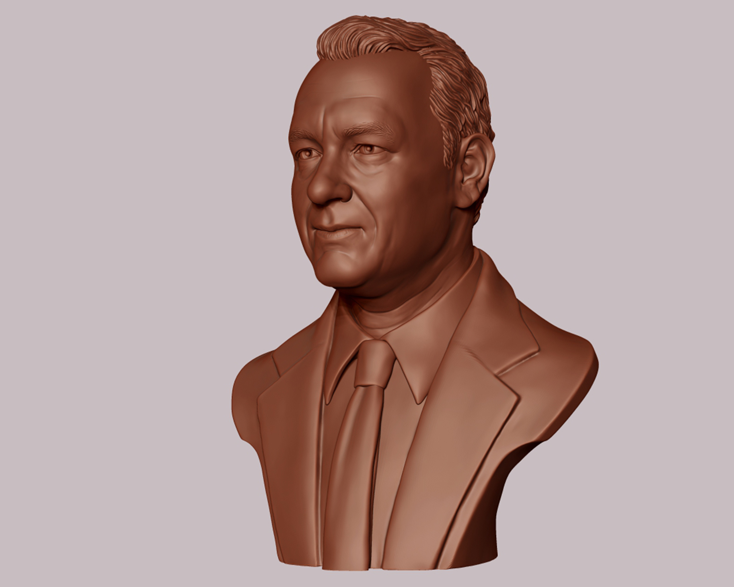 Файл STL Tom Hanks 3D print model 🗿・Дизайн 3D-печати для загрузки3D・Cults