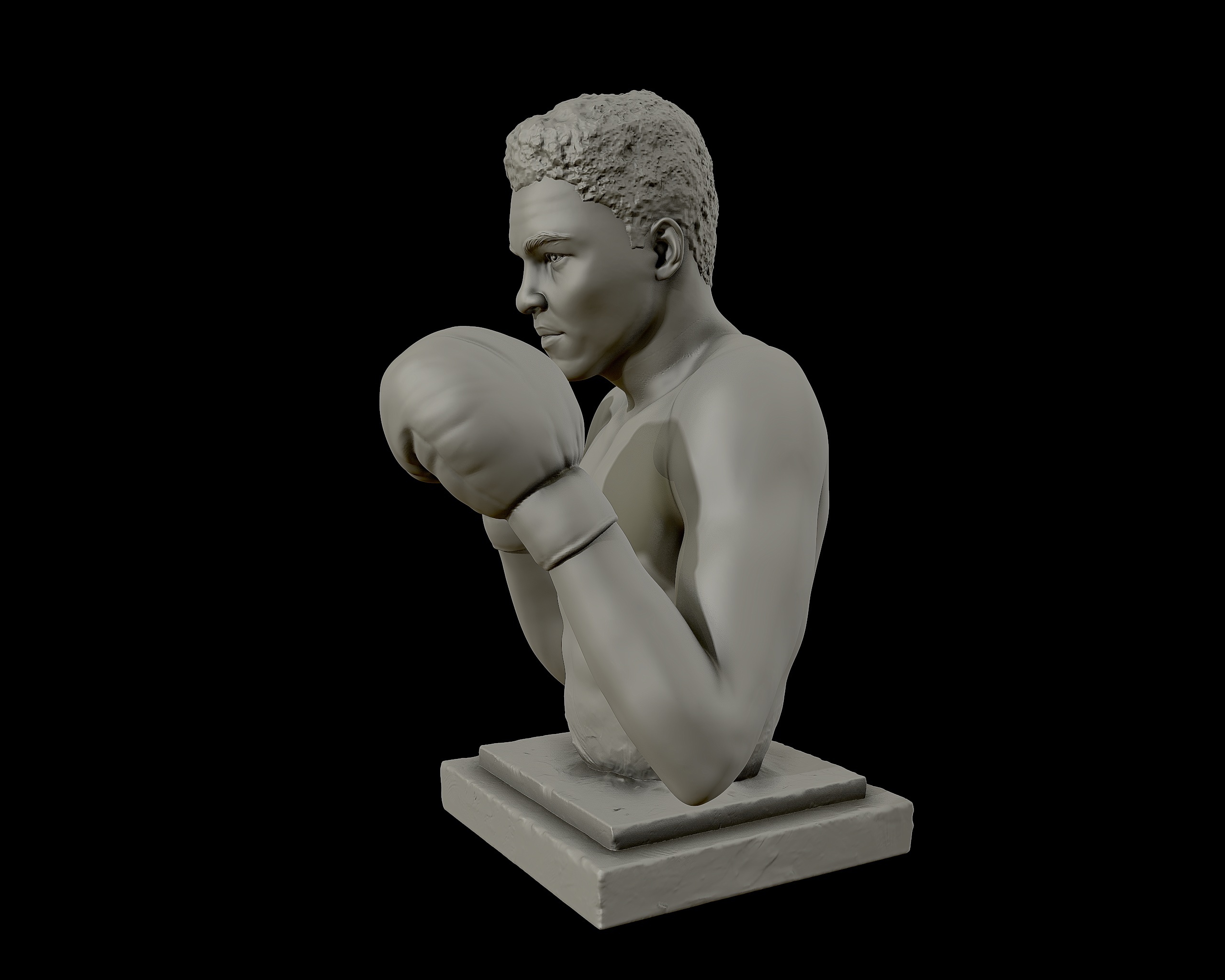 STL-Datei Muhammad Ali 3D model sculpture・3D-Drucker-Vorlage zum ...