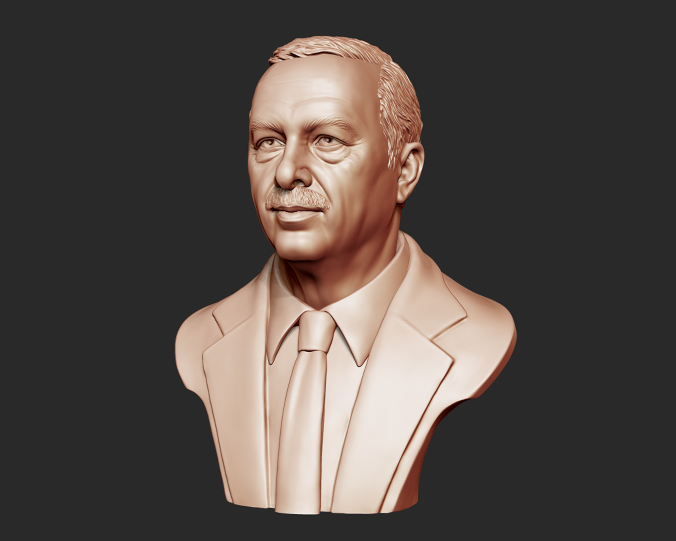 STL file Recep Tayyip Erdogan 3D print model 🦃・3D printing template to ...