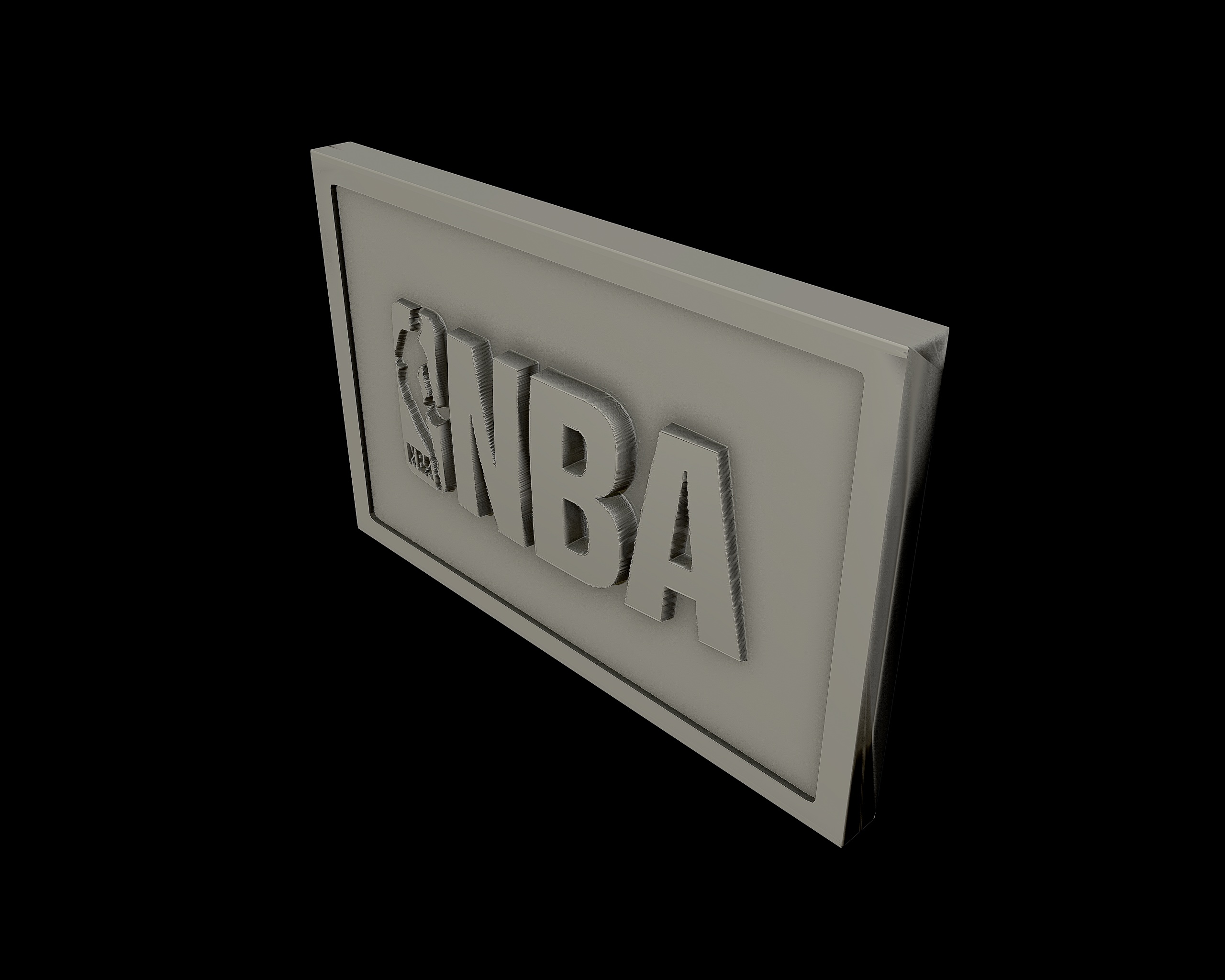 STL file NBA logo relief 3D print model・3D printing design to download ...