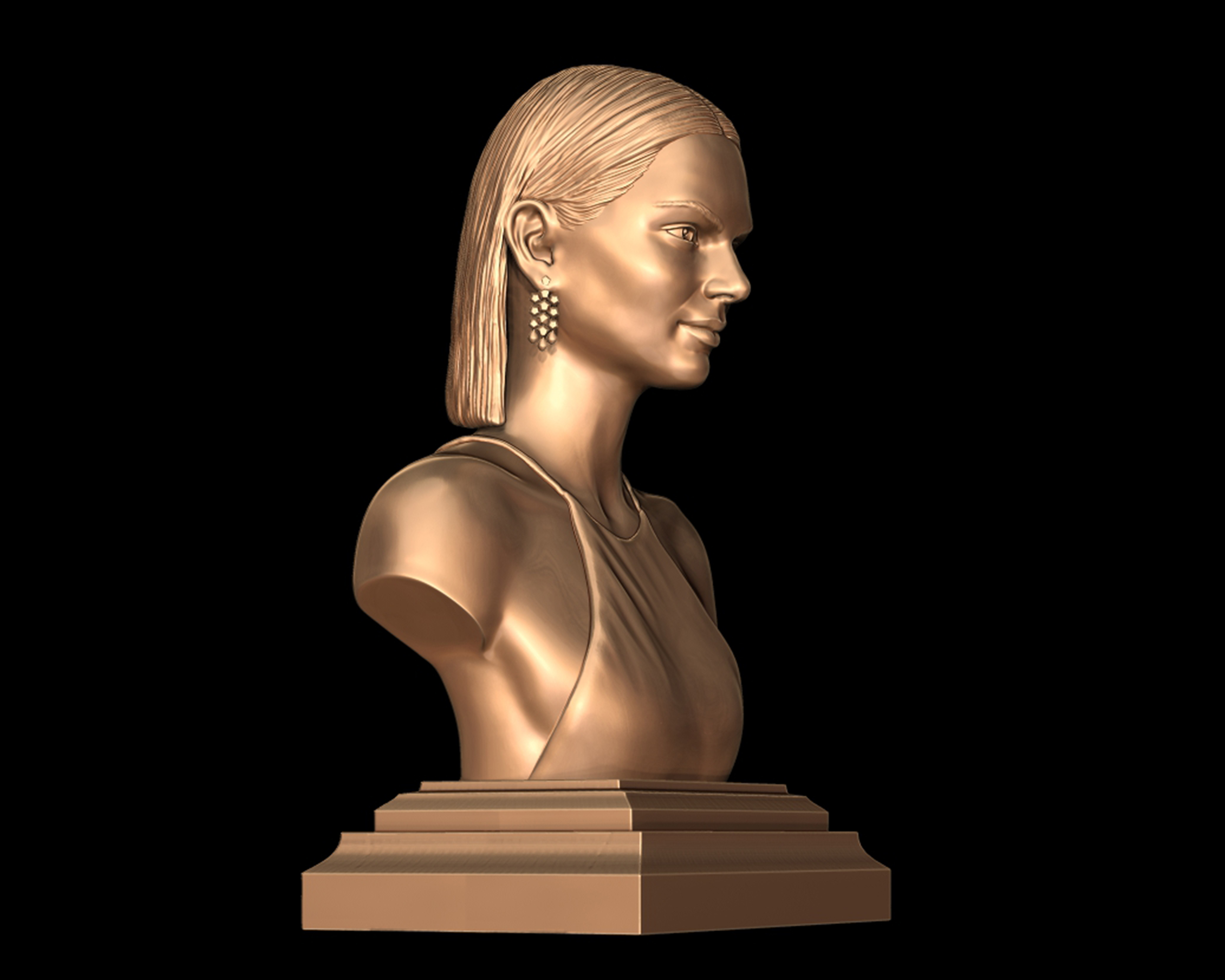 Файл STL Kendall Jenner 3D print model 🎨・Шаблон для 3D-печати для ...