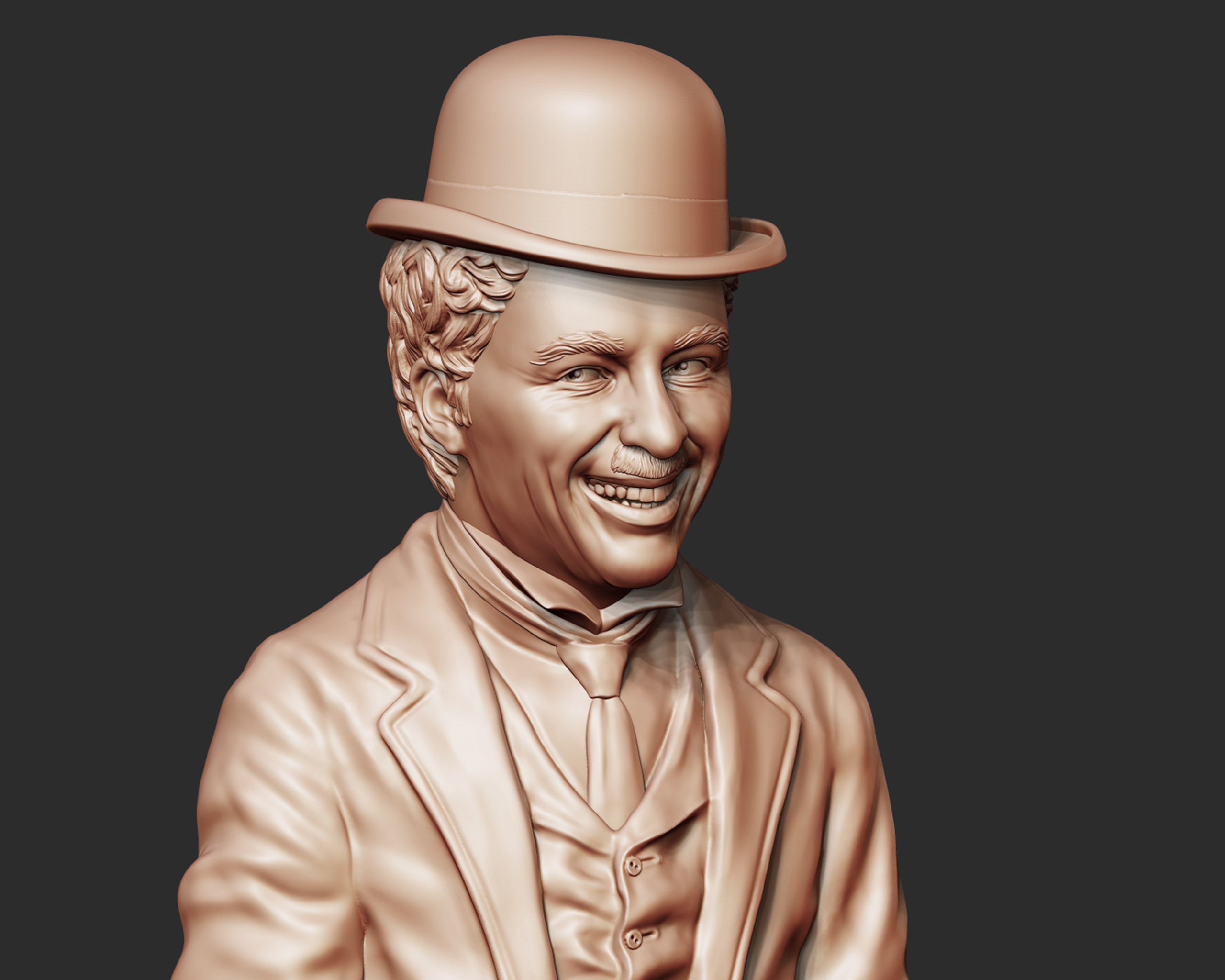 Файл STL Charlie Chaplin 3D print model・Модель для загрузки и 3D печати ...