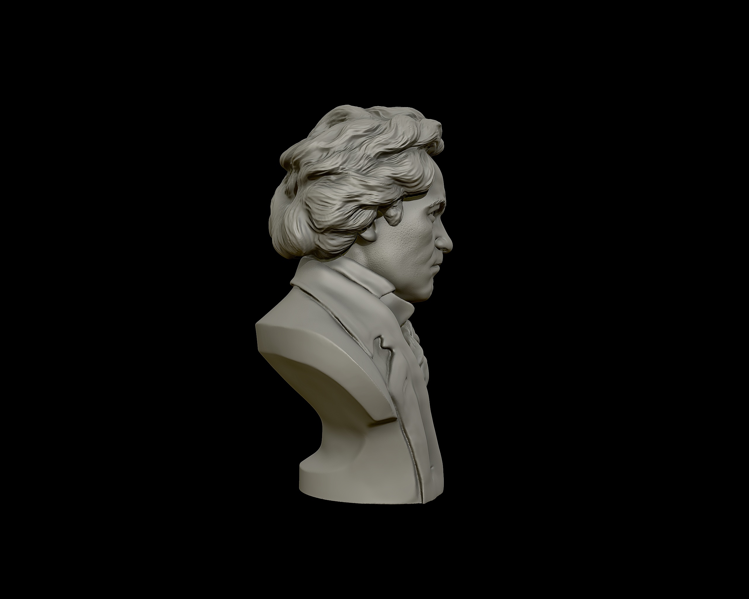 Fichier STL Ludwig van Beethoven portrait sculpture modèle d'impression ...