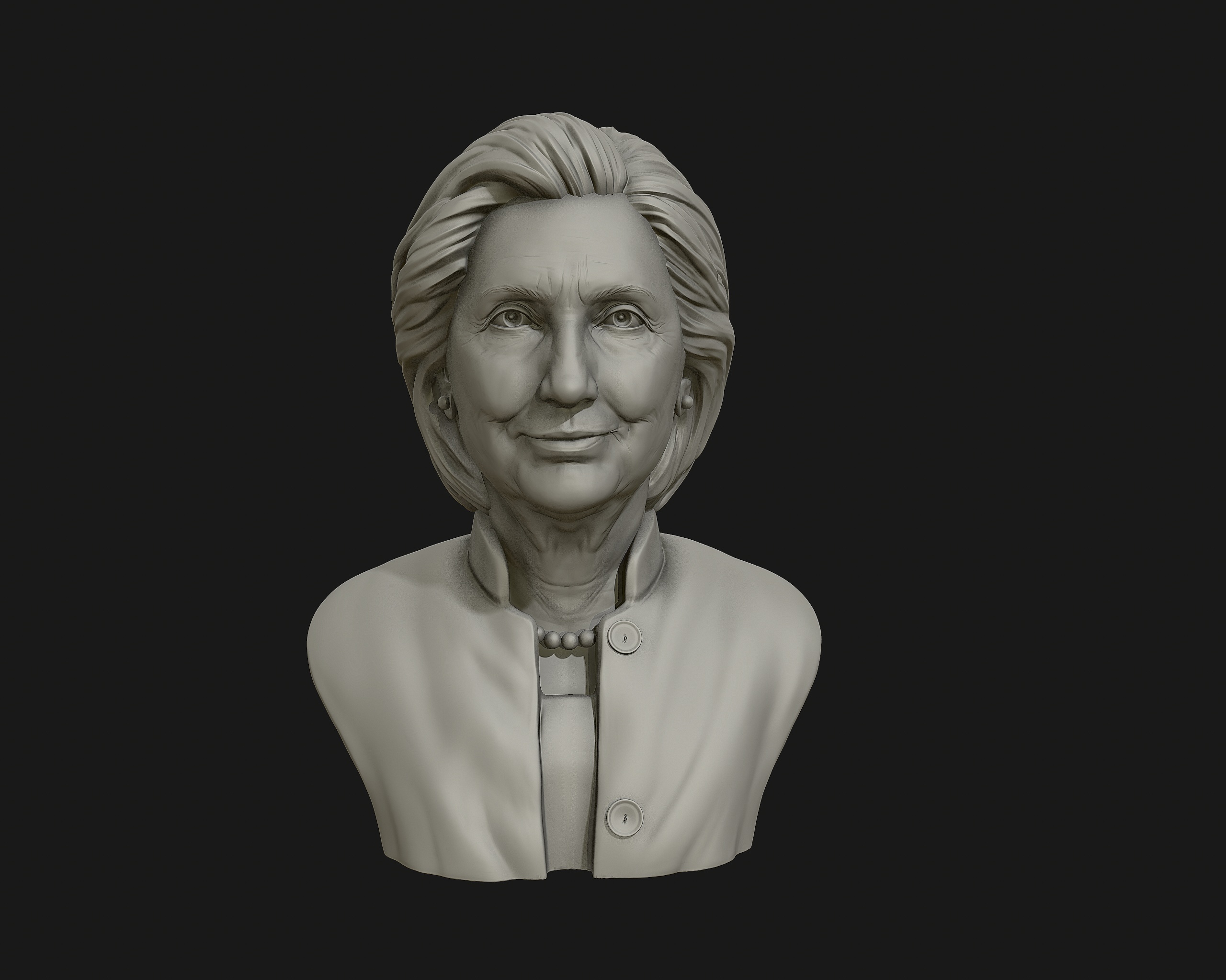 STL file Hillary Clinton 3D printable model・3D printing idea to ...