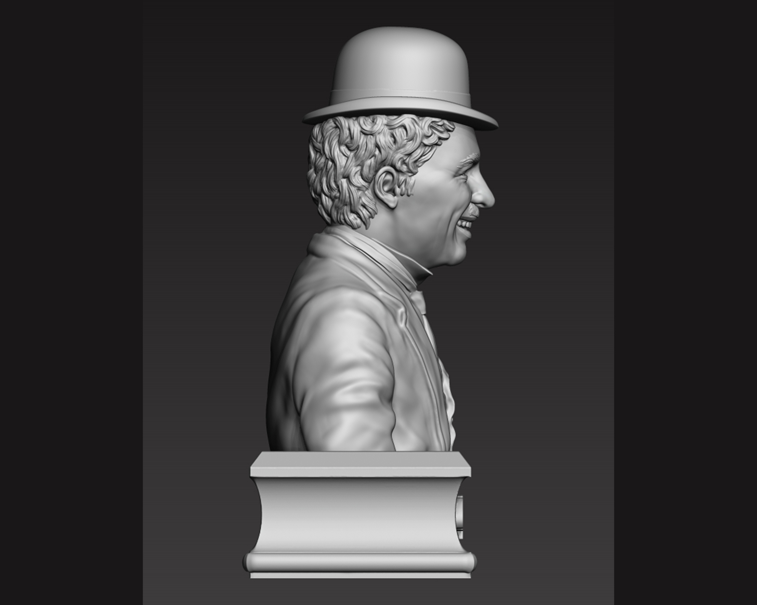 Файл STL Charlie Chaplin 3D print model・Модель для загрузки и 3D печати ...