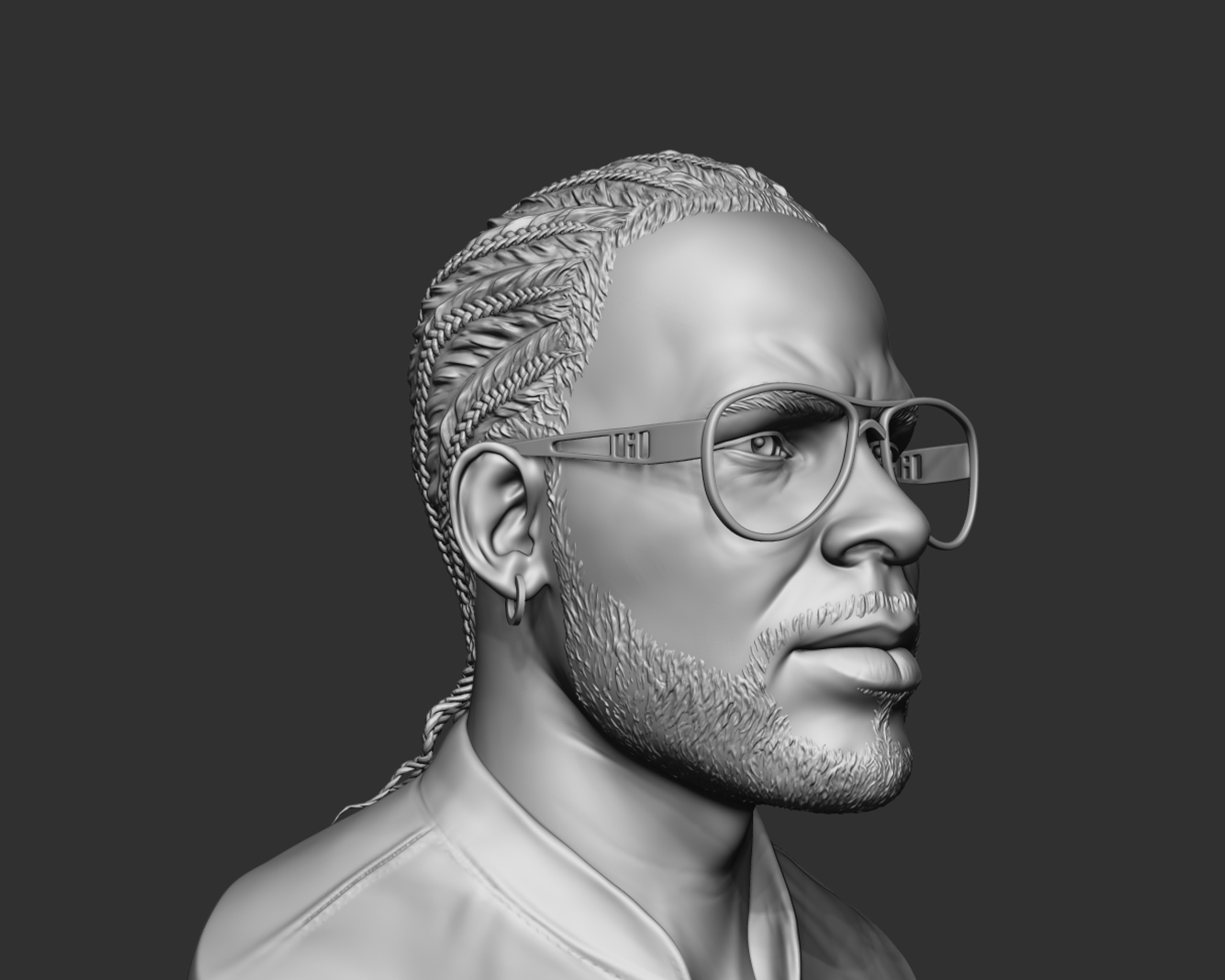 STL file R Kelly portrait sculpture 🗿・Model to download and 3D print・Cults
