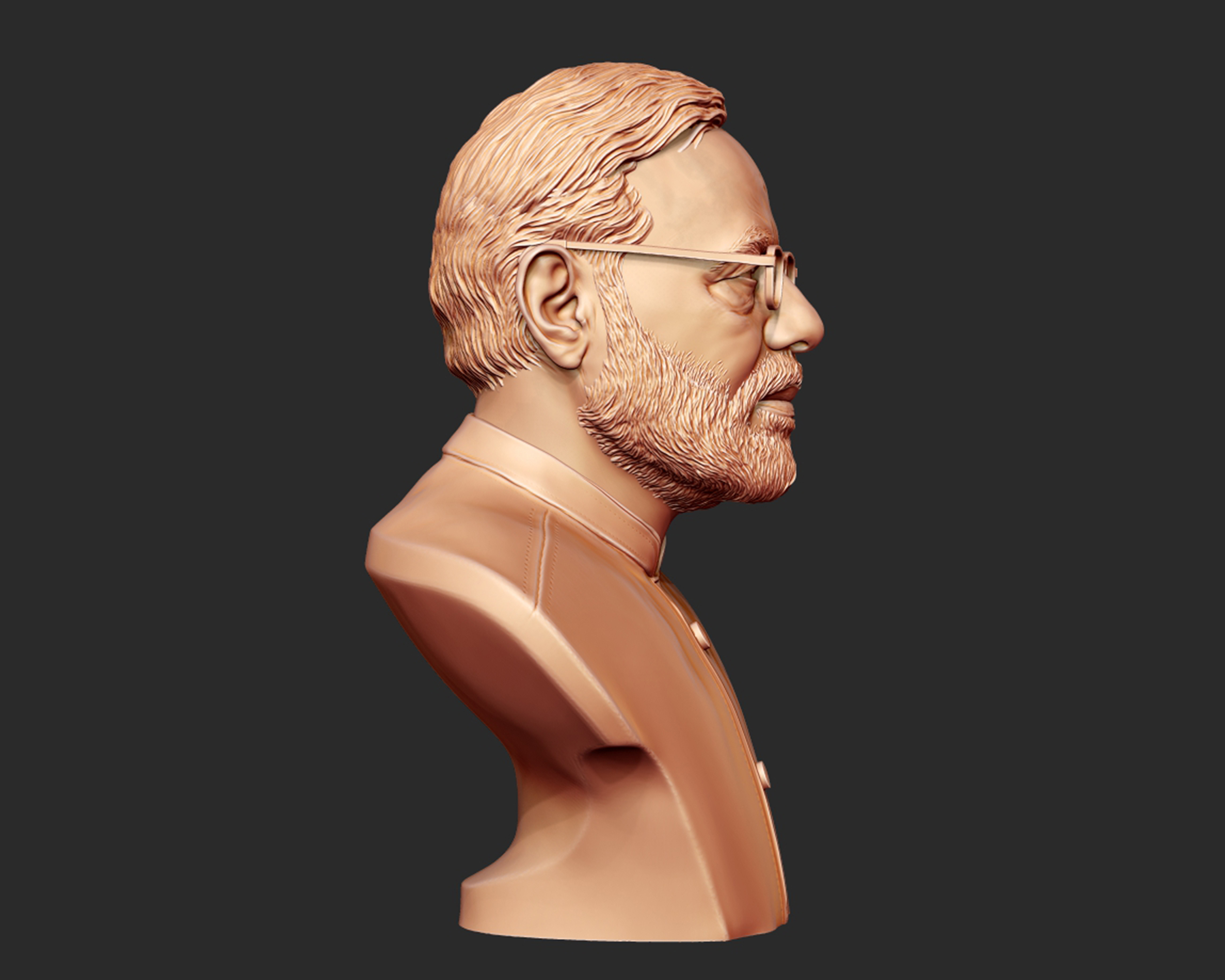 STL file Narendra Modi 3D Portrait sculpture 🗿・3D printer model to ...