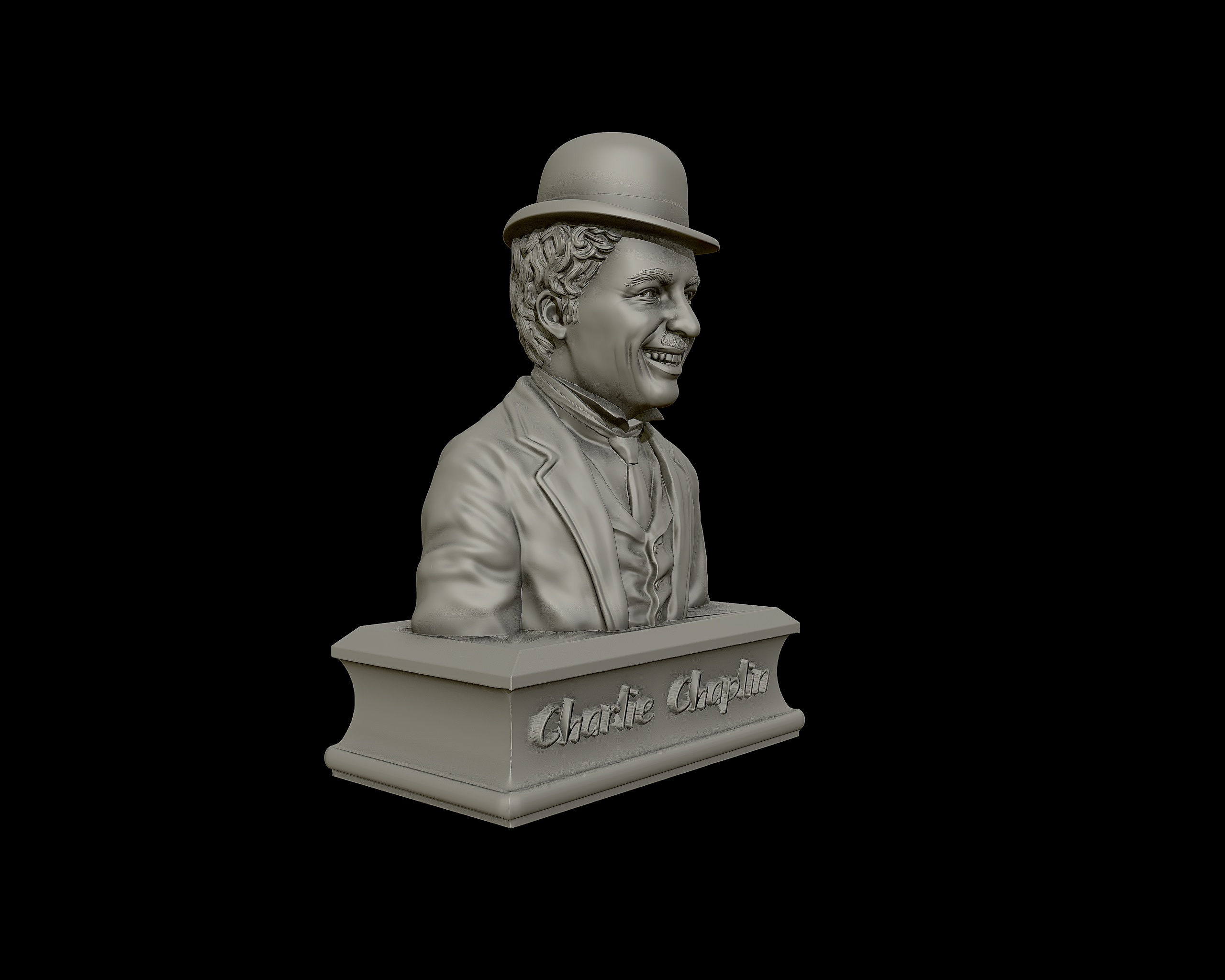 Файл STL Charlie Chaplin 3D print model・Модель для загрузки и 3D печати ...