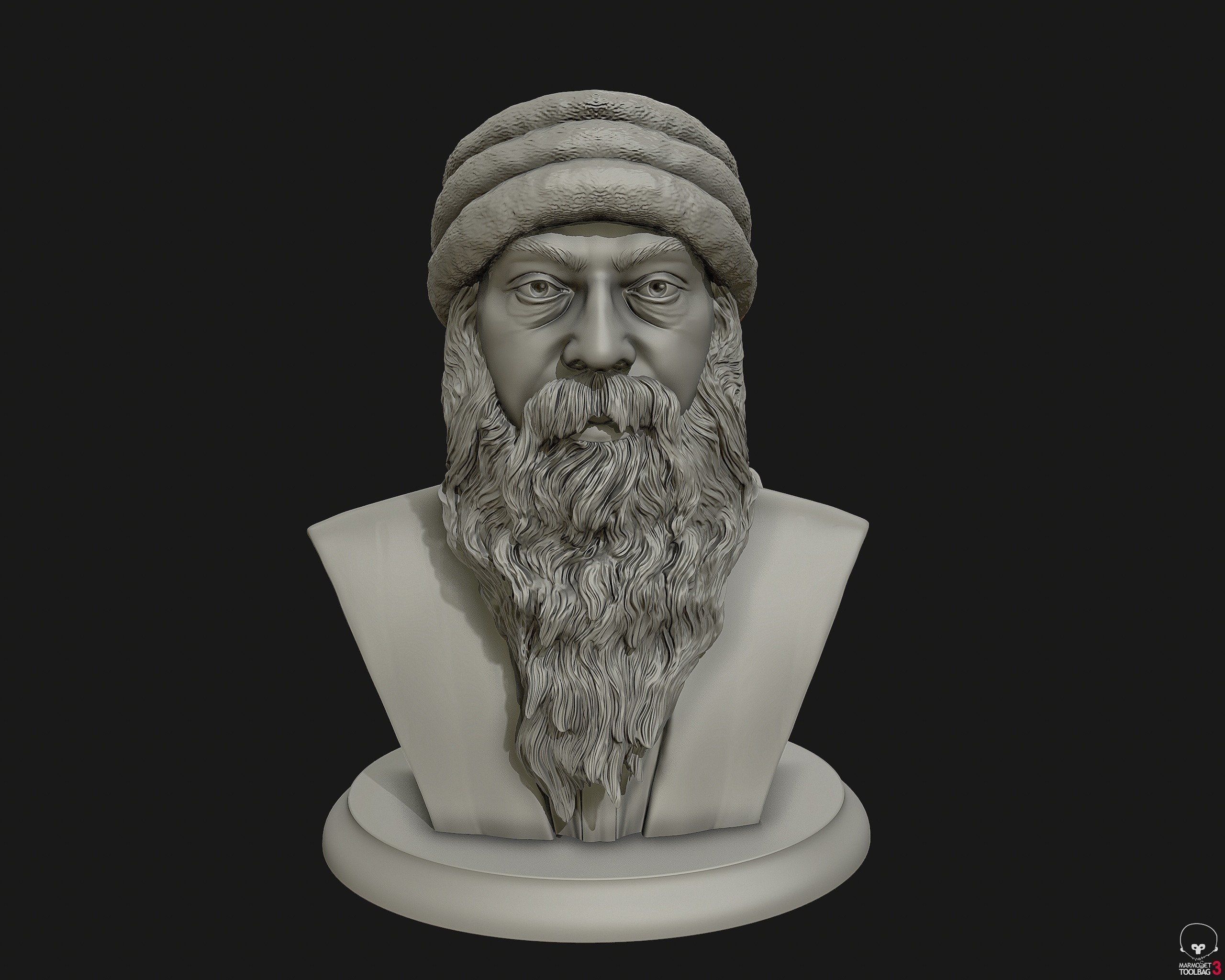 STL file Rajneesh OSHO 3D printable sculpture・3D print design to ...