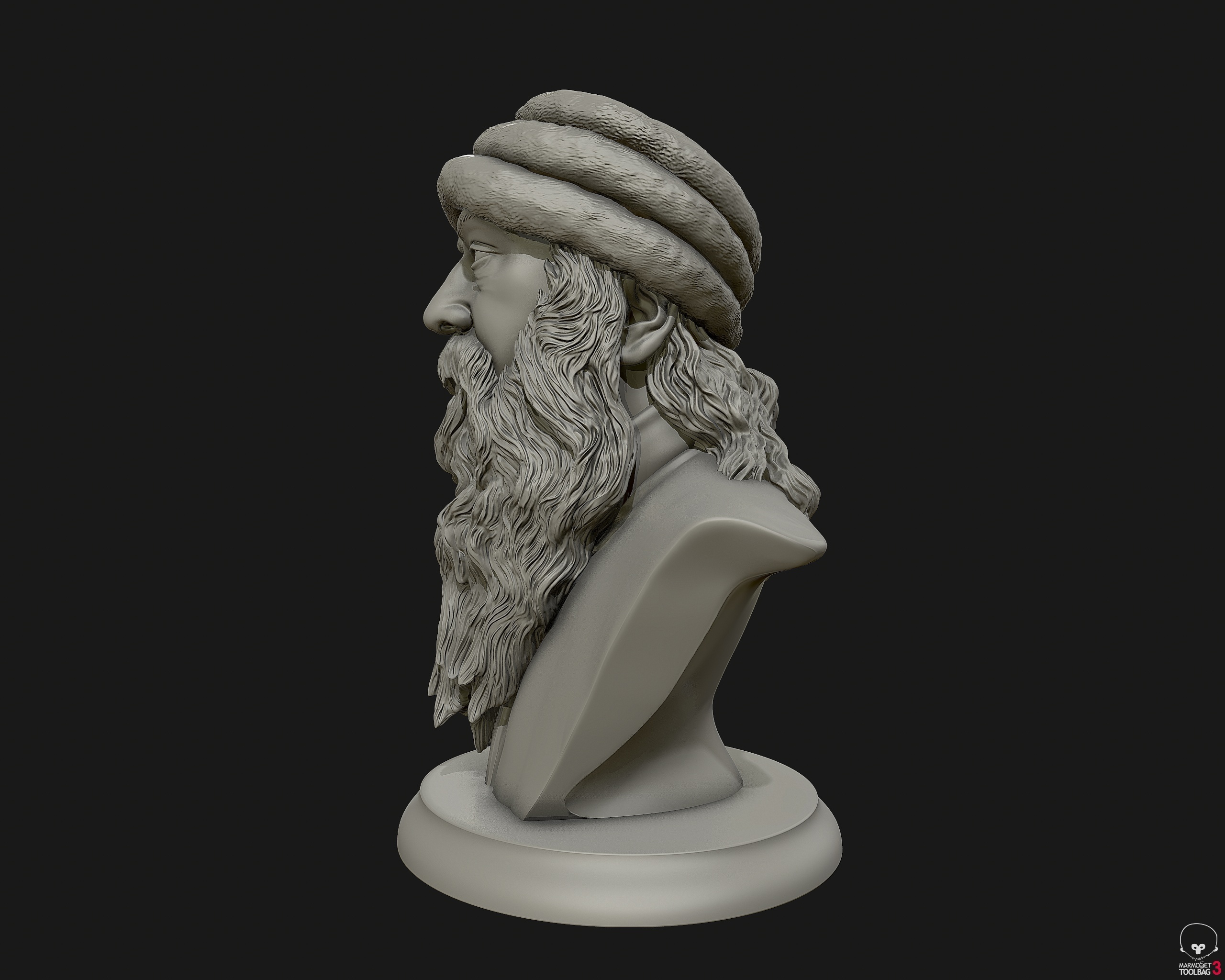 STL file Rajneesh OSHO 3D printable sculpture 🗿・3D print design to ...