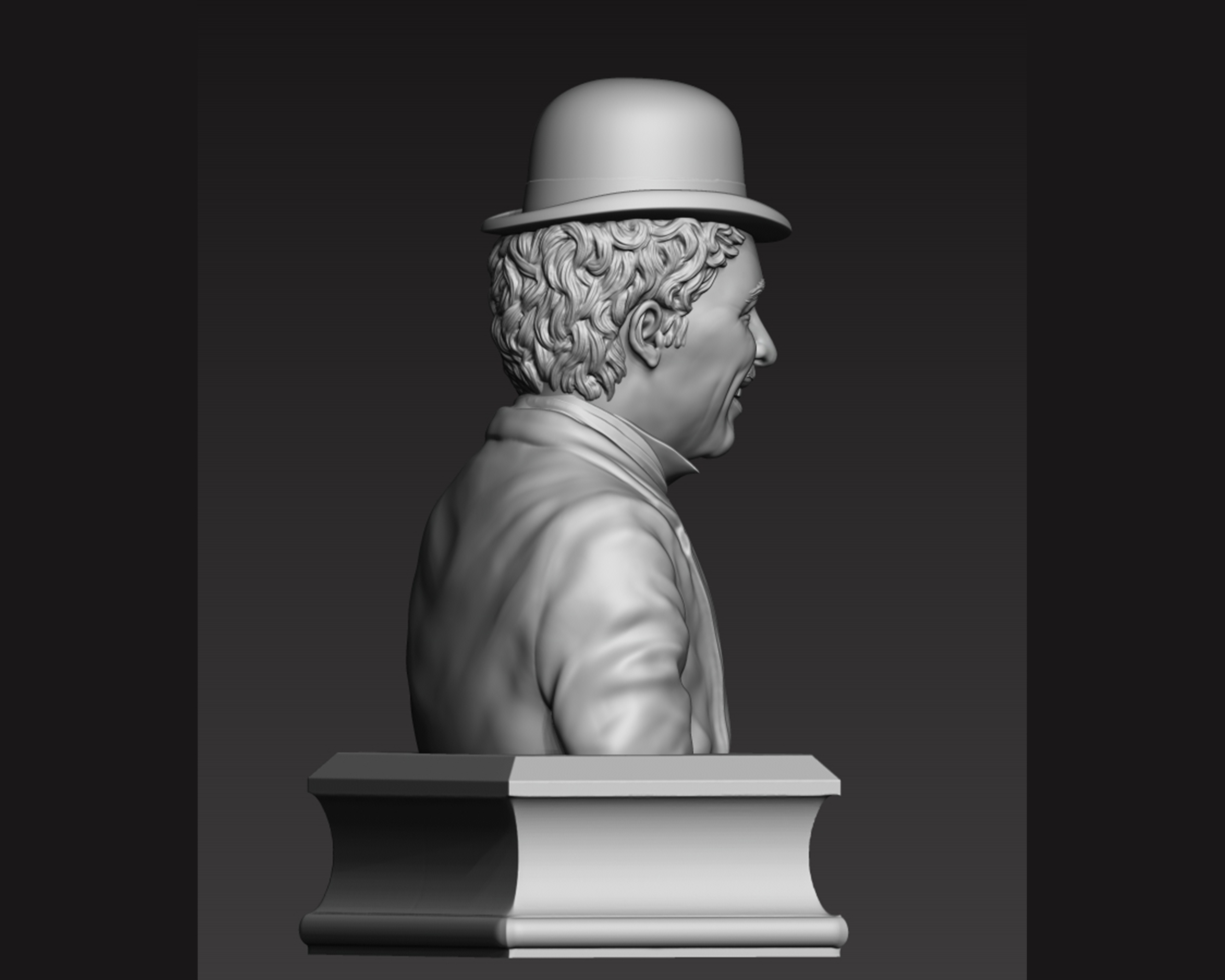 Файл STL Charlie Chaplin 3D print model・Модель для загрузки и 3D печати ...