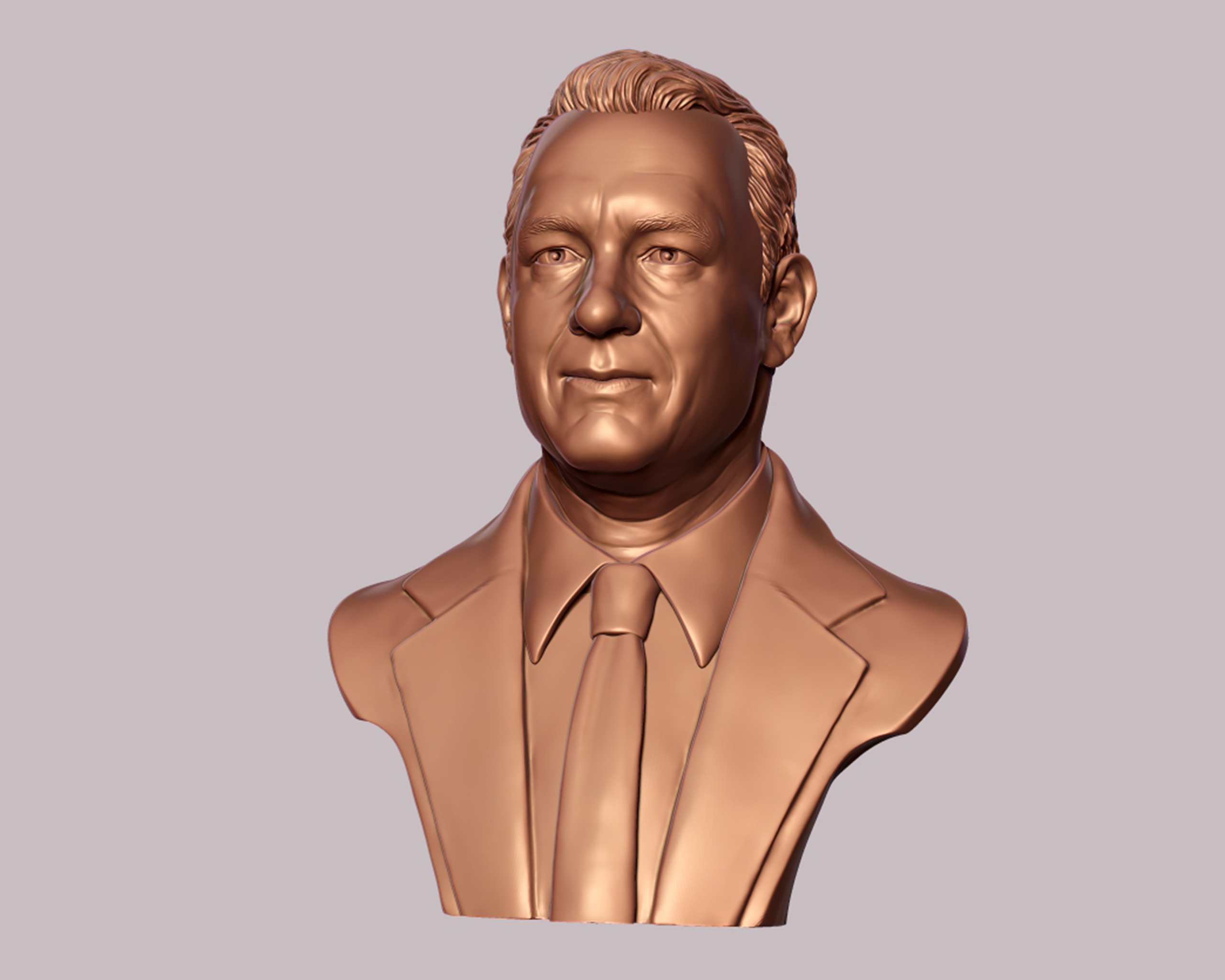 Файл STL Tom Hanks 3D print model 🗿・Дизайн 3D-печати для загрузки3D・Cults