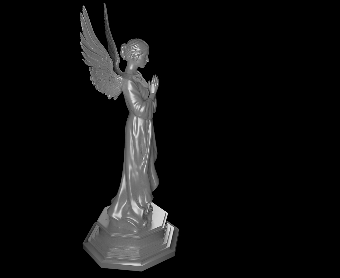 STL file Angel 3D model sculpture 👼・3D printable model to download・Cults
