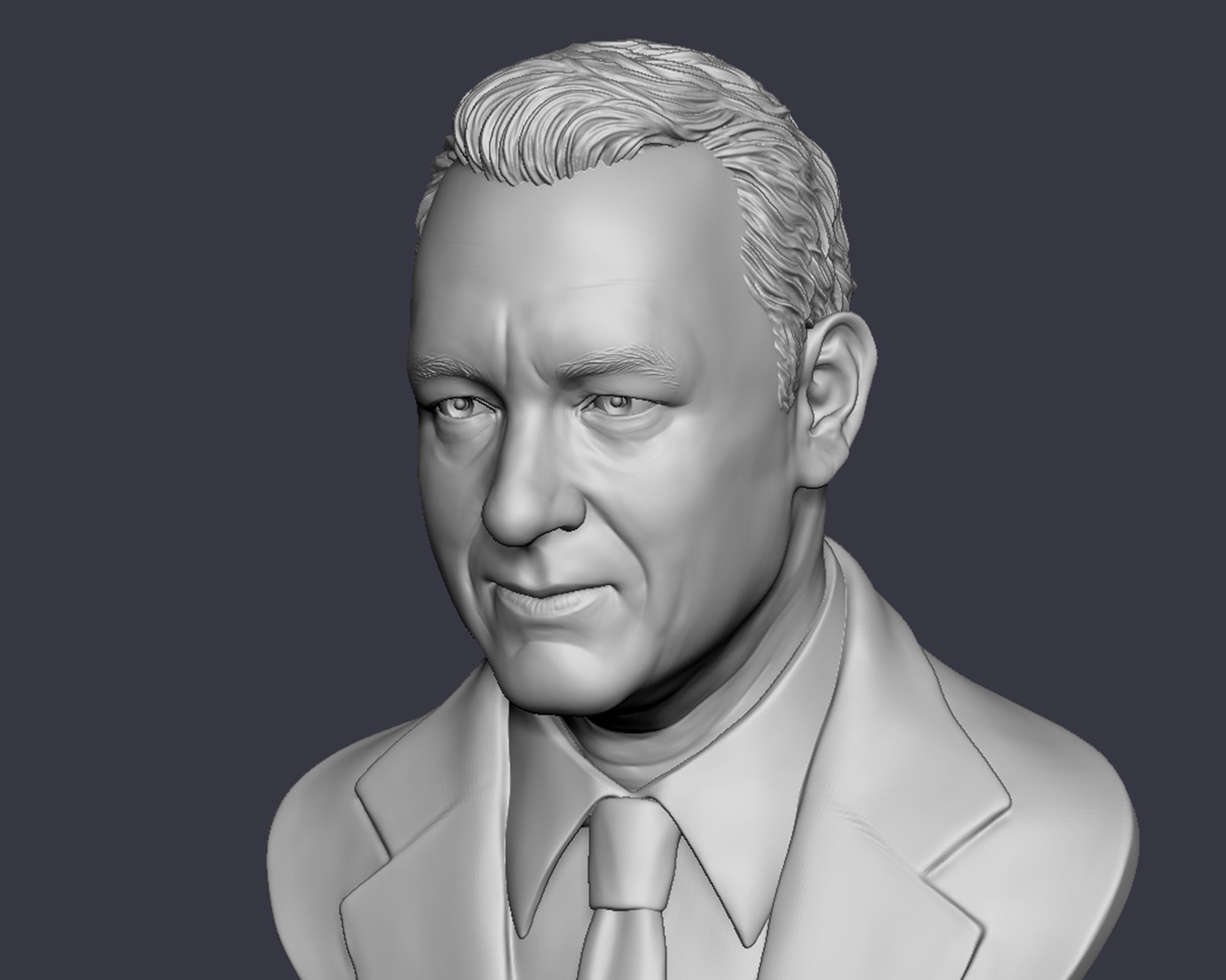 Файл STL Tom Hanks 3D print model 🗿・Дизайн 3D-печати для загрузки3D・Cults