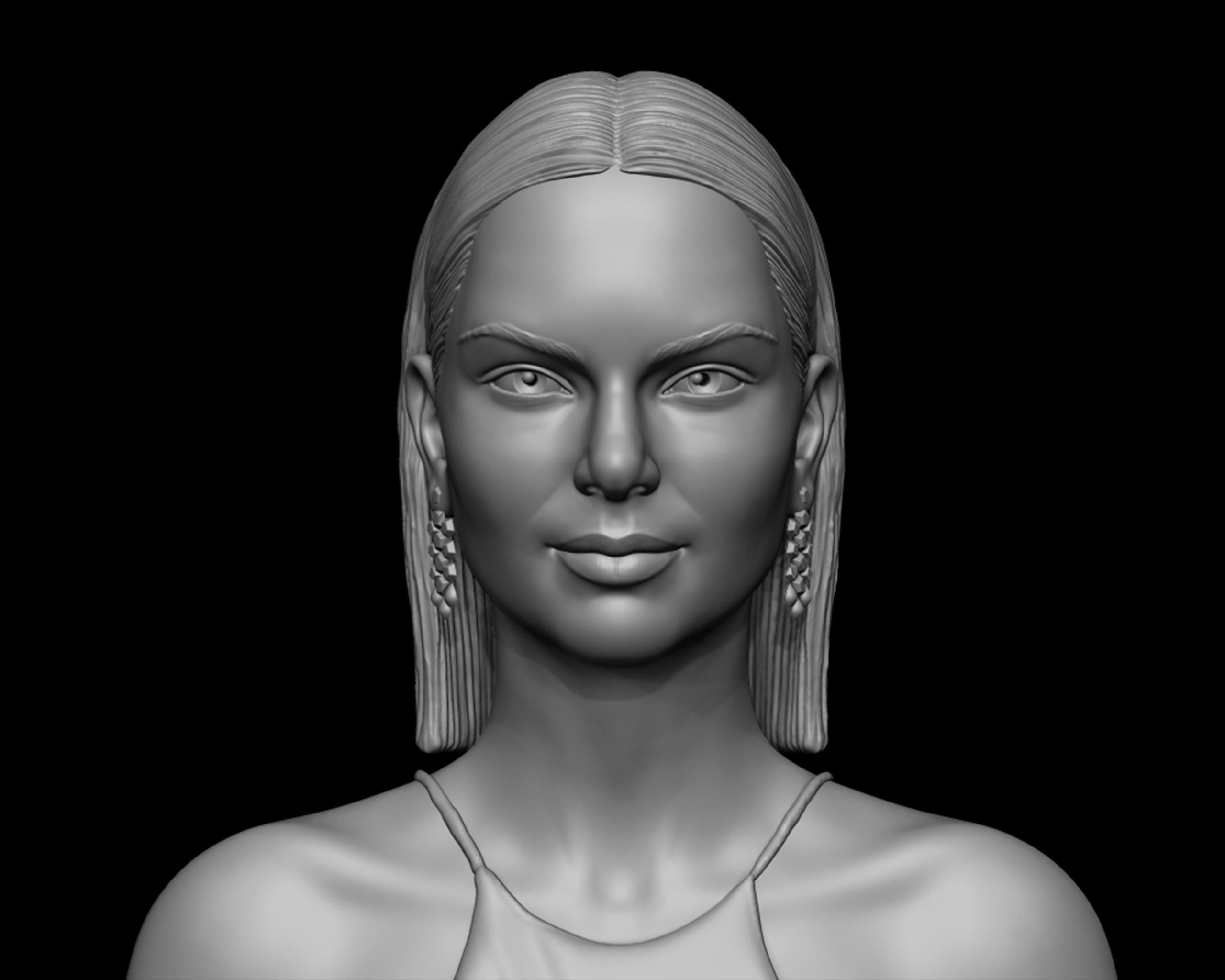 Файл STL Kendall Jenner 3D print model 🎨・Шаблон для 3D-печати для ...