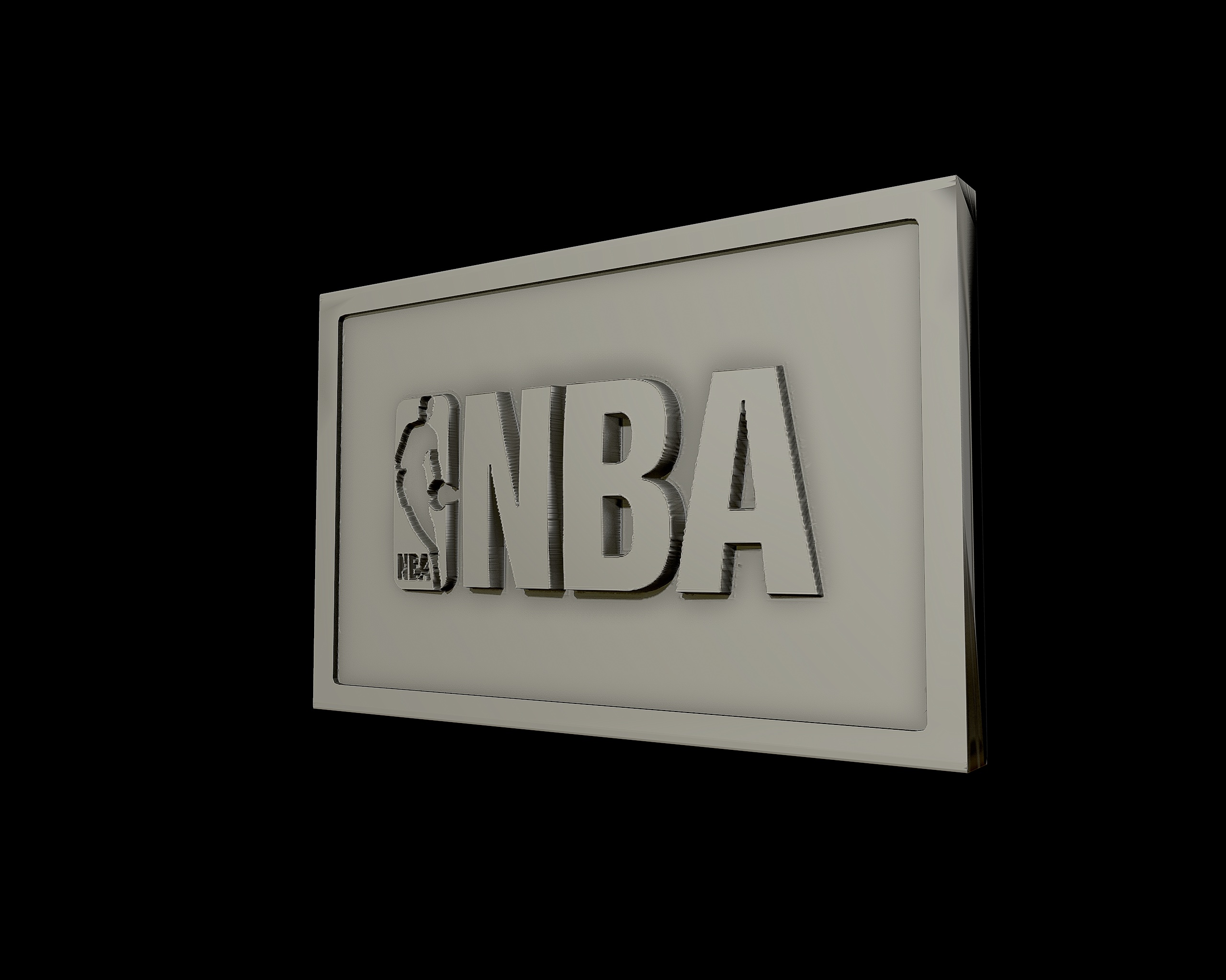 STL file NBA logo relief 3D print model・3D printing design to download ...