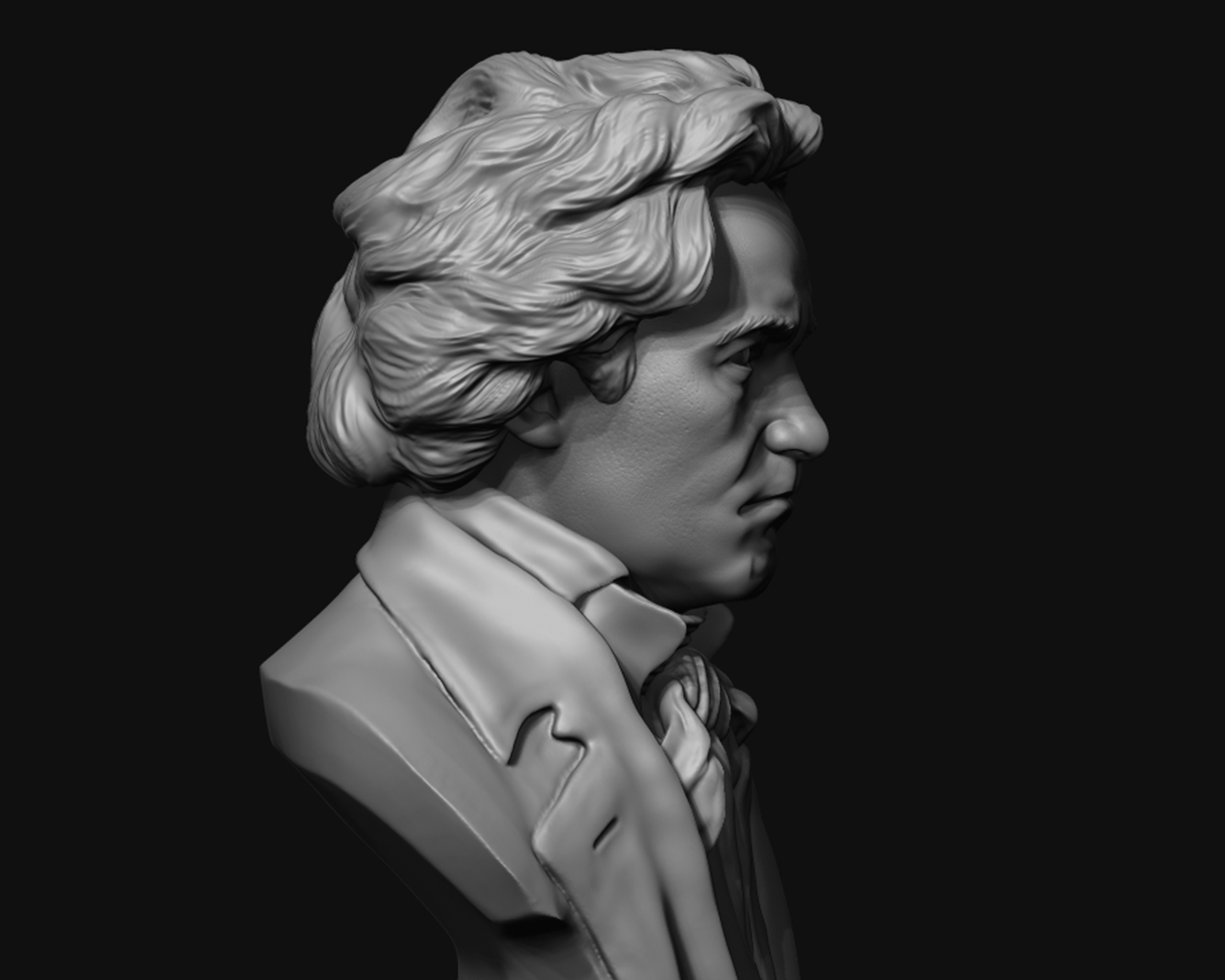 Fichier STL Ludwig van Beethoven portrait sculpture modèle d'impression ...