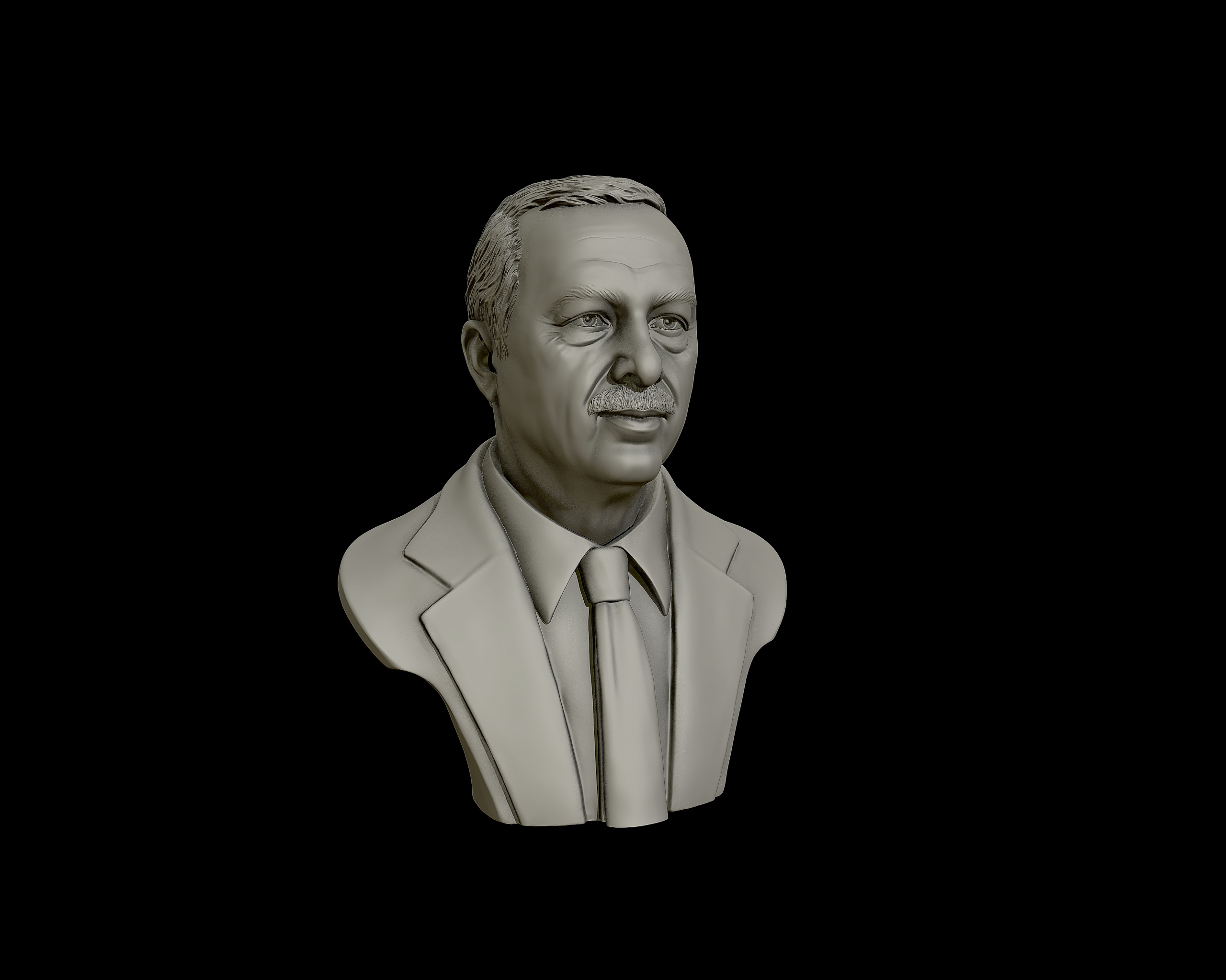STL file Recep Tayyip Erdogan 3D print model 🦃・3D printing template to ...