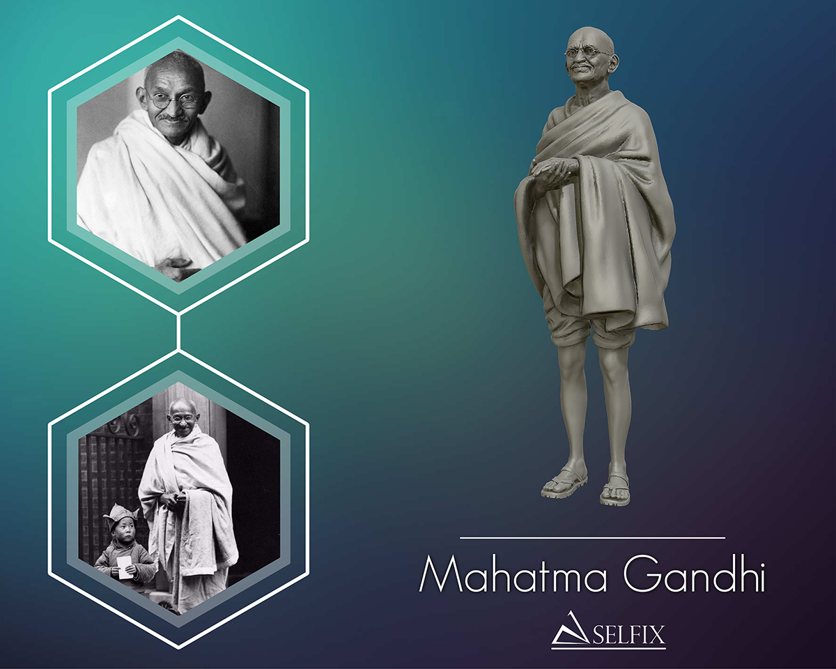 STL file Mahatma Gandhi 3D printable model・Design to download and 3D ...