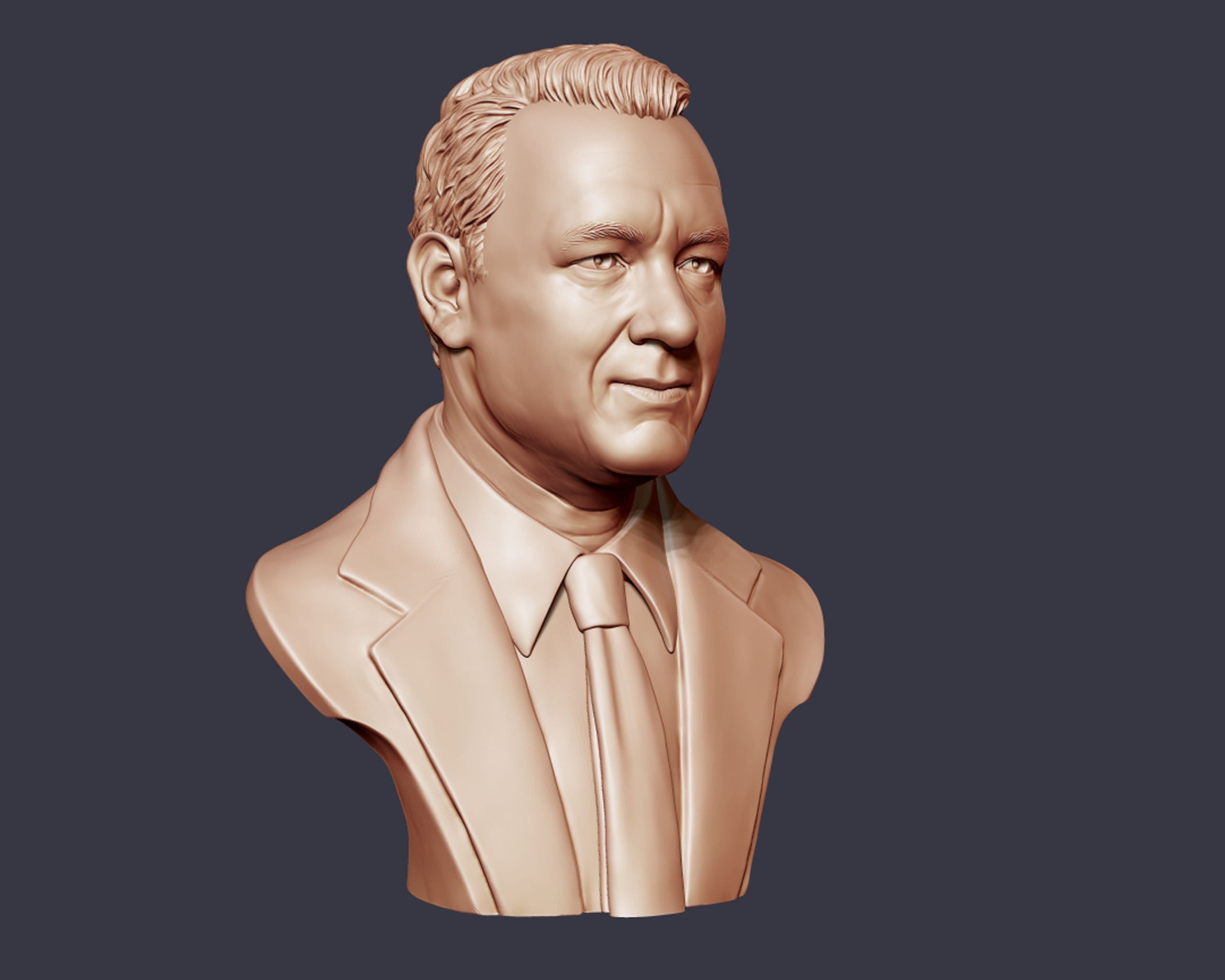 Файл STL Tom Hanks 3D print model 🗿・Дизайн 3D-печати для загрузки3D・Cults