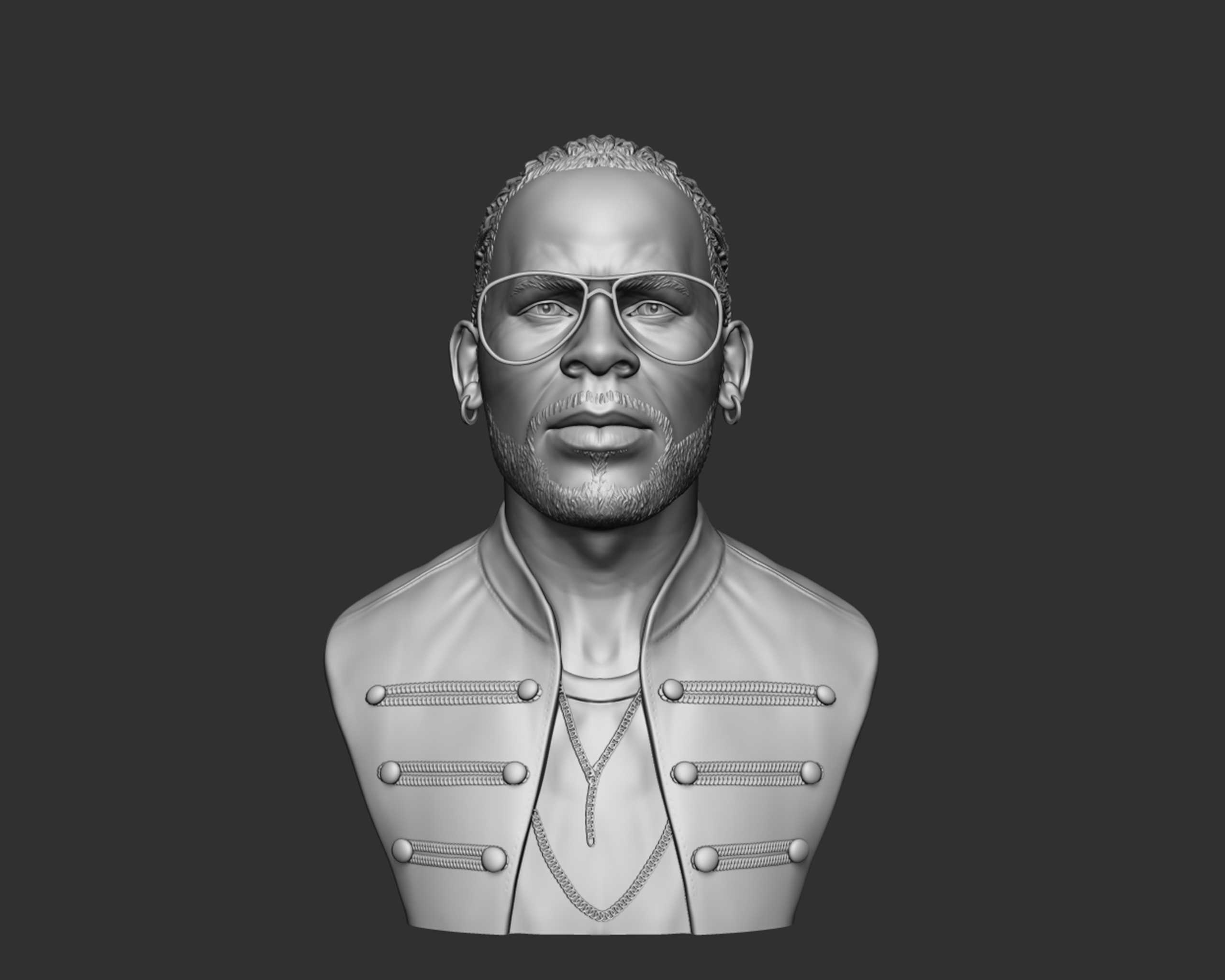 STL file R Kelly portrait sculpture 🗿・Model to download and 3D print・Cults